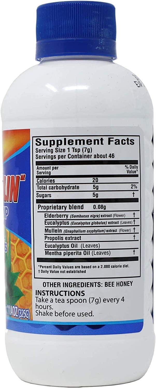 Broncolin Honey Syrup with Natural Plant Extracts, Helps Relieve Cough ...