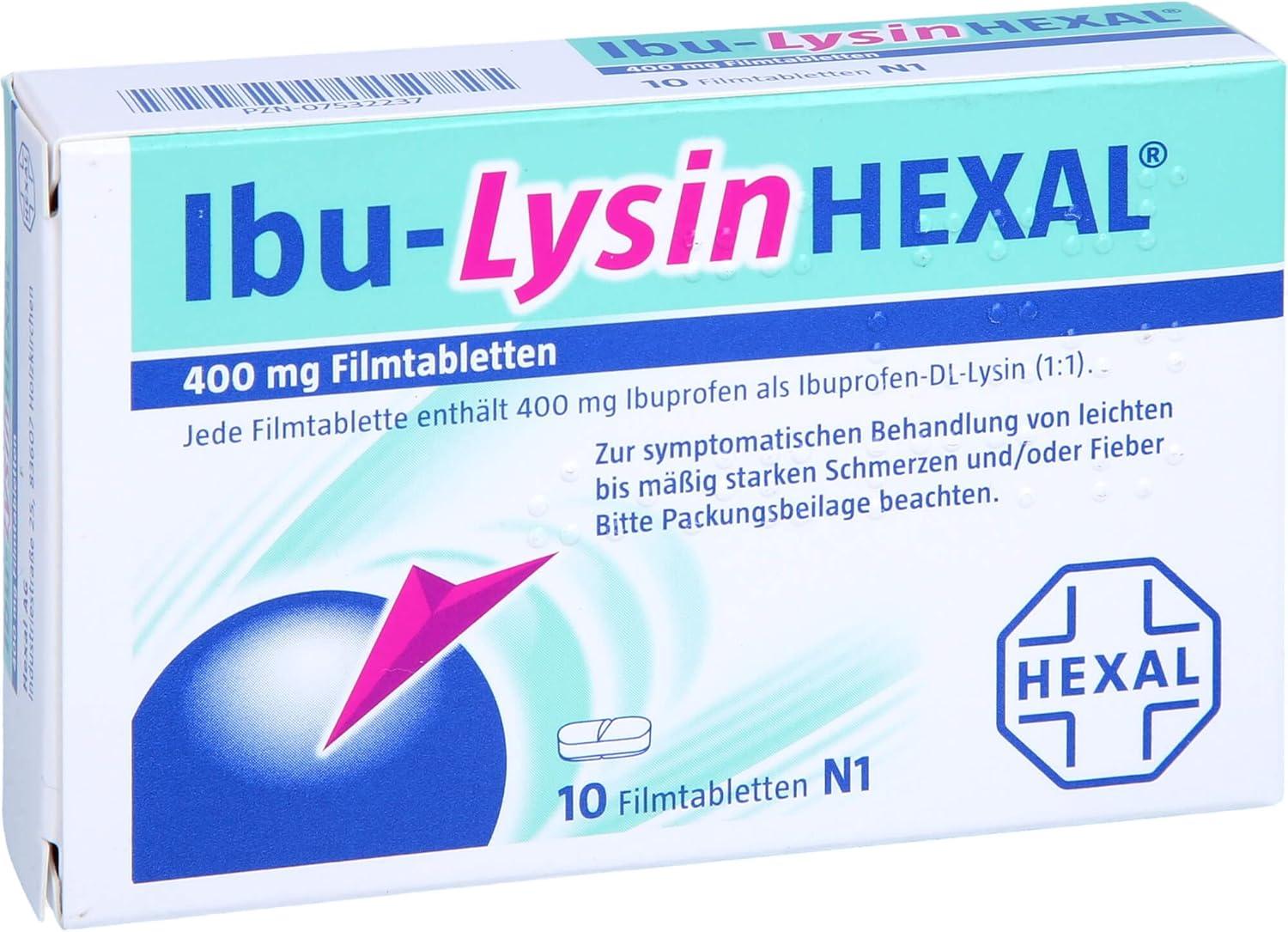 IBU Lysinhexal 10-Hour Film-Coated Tablets - Fast Relief for Pain ...