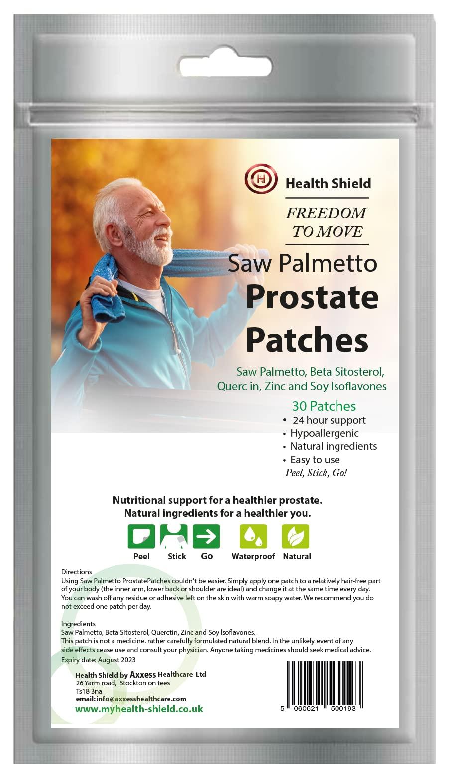 Saw Palmetto Prostate Patches | 30 Day Supply | Supports Prostate ...