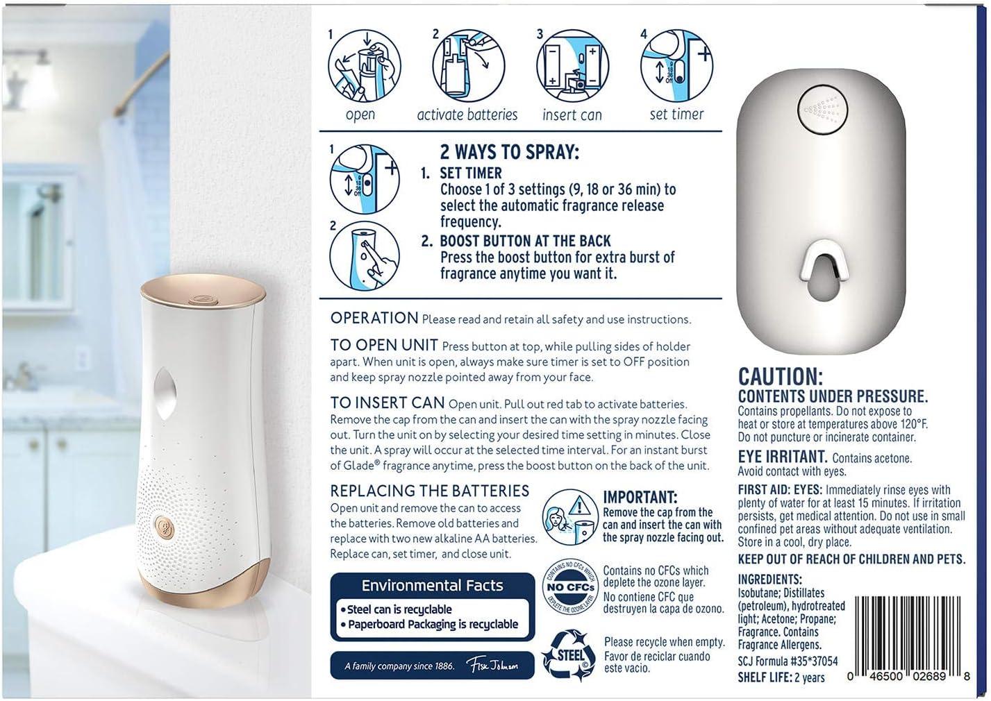 Buy Glade Automatic Spray Diffuser Kit + 3 Fall Night Long Refills ...