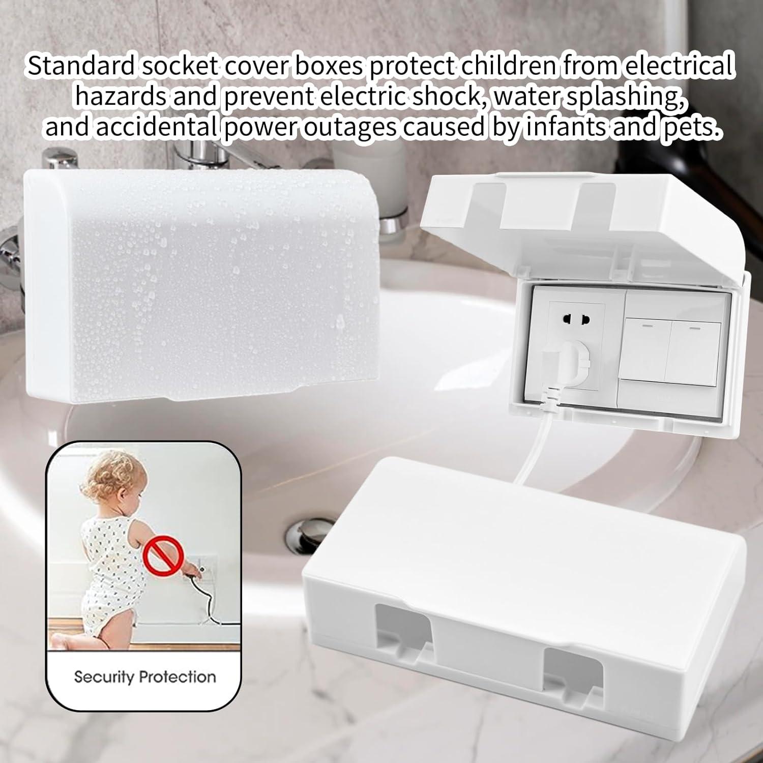 Socket Cover Box for Baby Safety Childproof Electrical Outlet Protector ...
