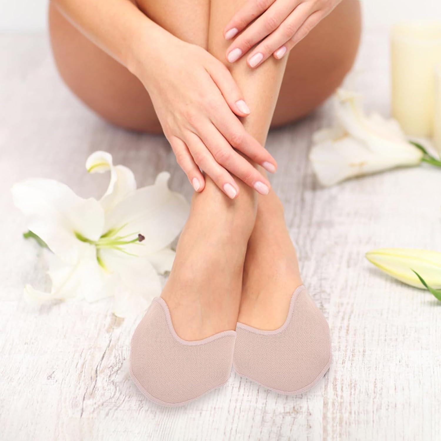 Ballet Dance Shoe Toe Pouches - Cushioned Fabric Toe Caps & Forefoot ...