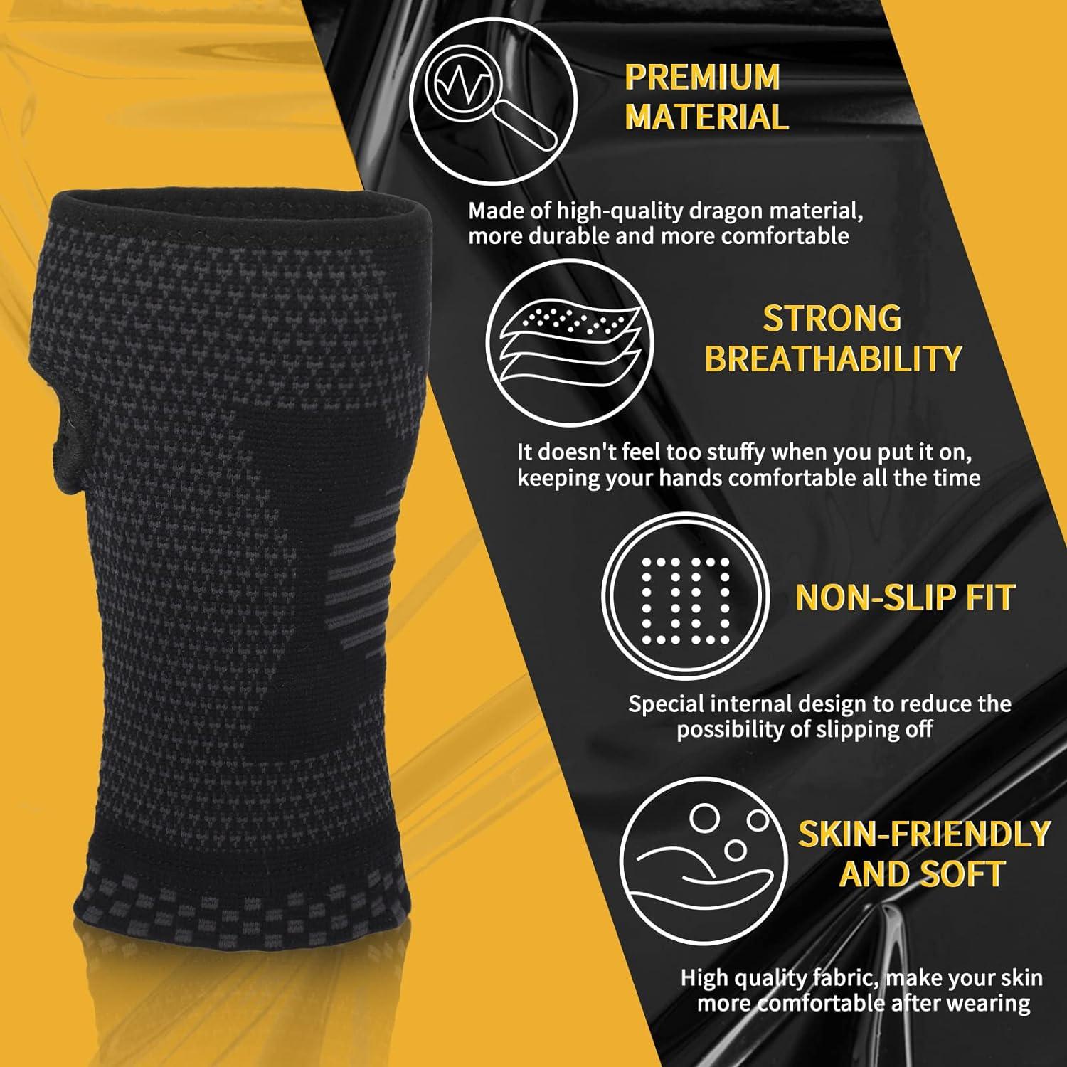 Copper Compression Hand and Wrist Sleeves Brace - 2pcs | Men & Women ...