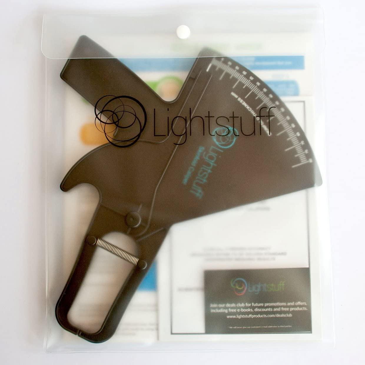 Lightstuff Precision Skinfold Caliper - Body Fat Monitoring Tool ...