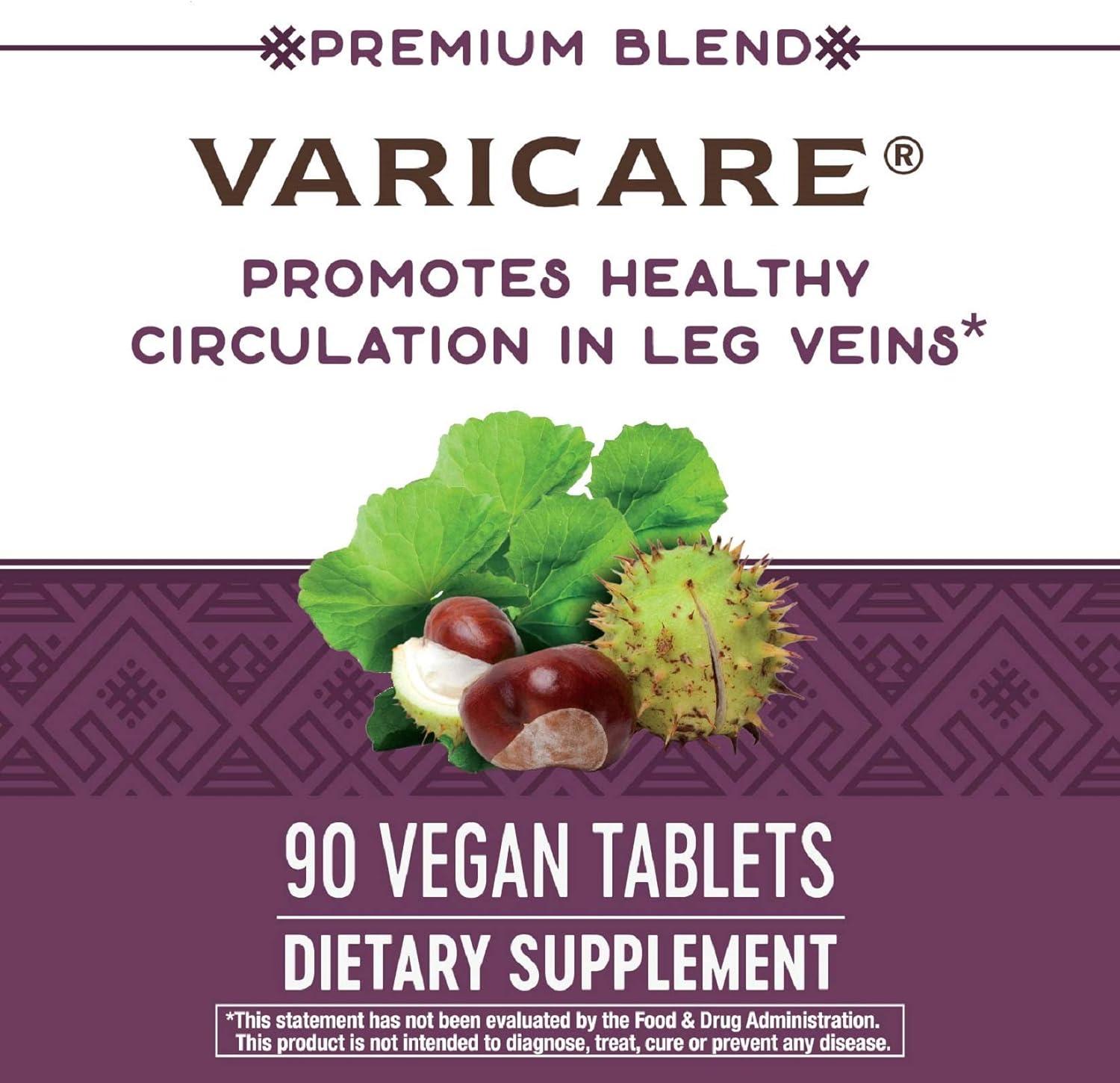 Nature's Way Varicare Premium Blend - Vegan Leg Vein Circulation ...