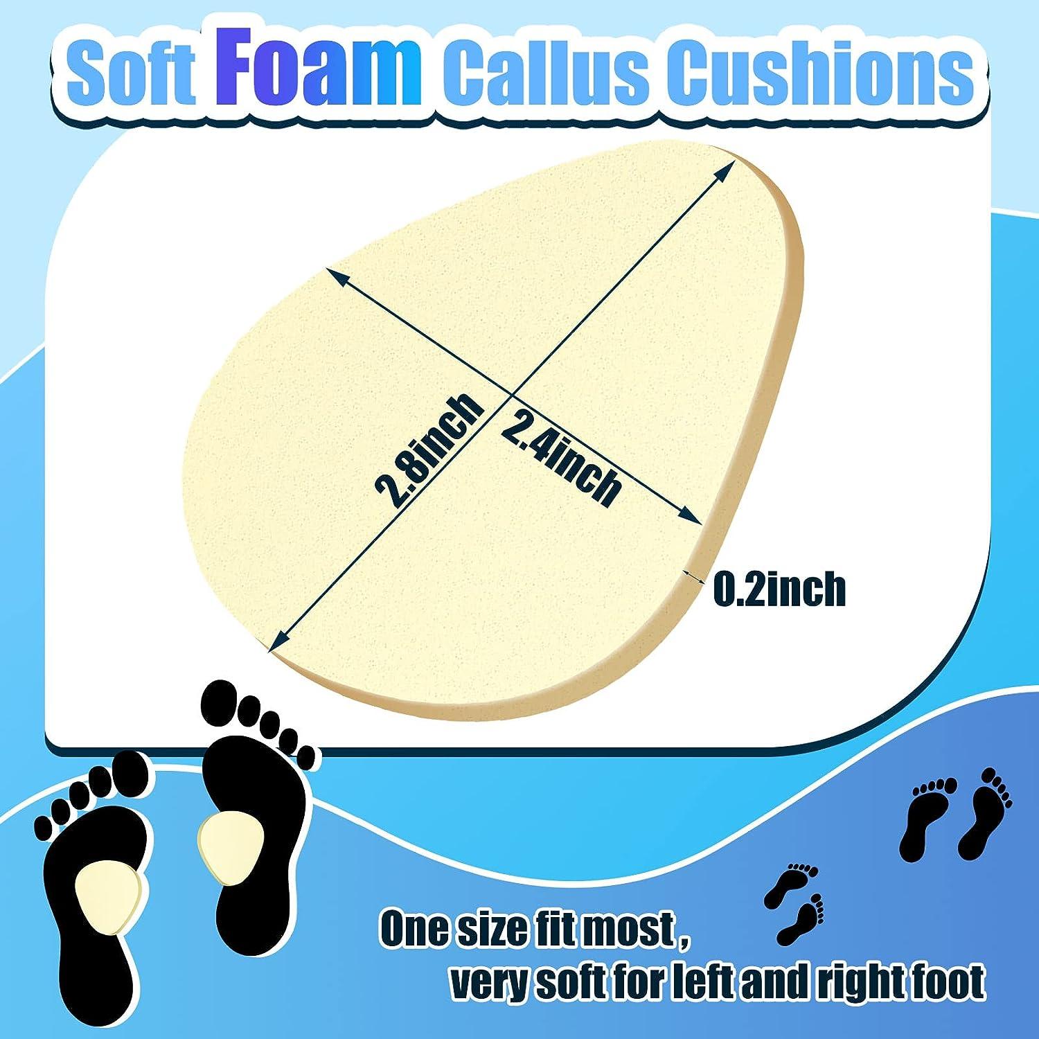 36 Pcs Metatarsal Foot Pads - 1/5 inch Thick Cushions for Ball of Foot ...