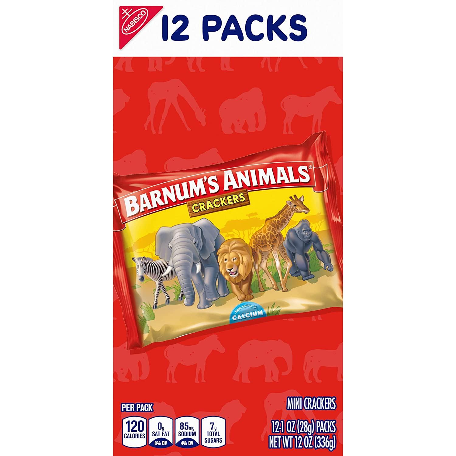 Barnum's Original Animal Crackers 12 Snack Packs - Delicious ...