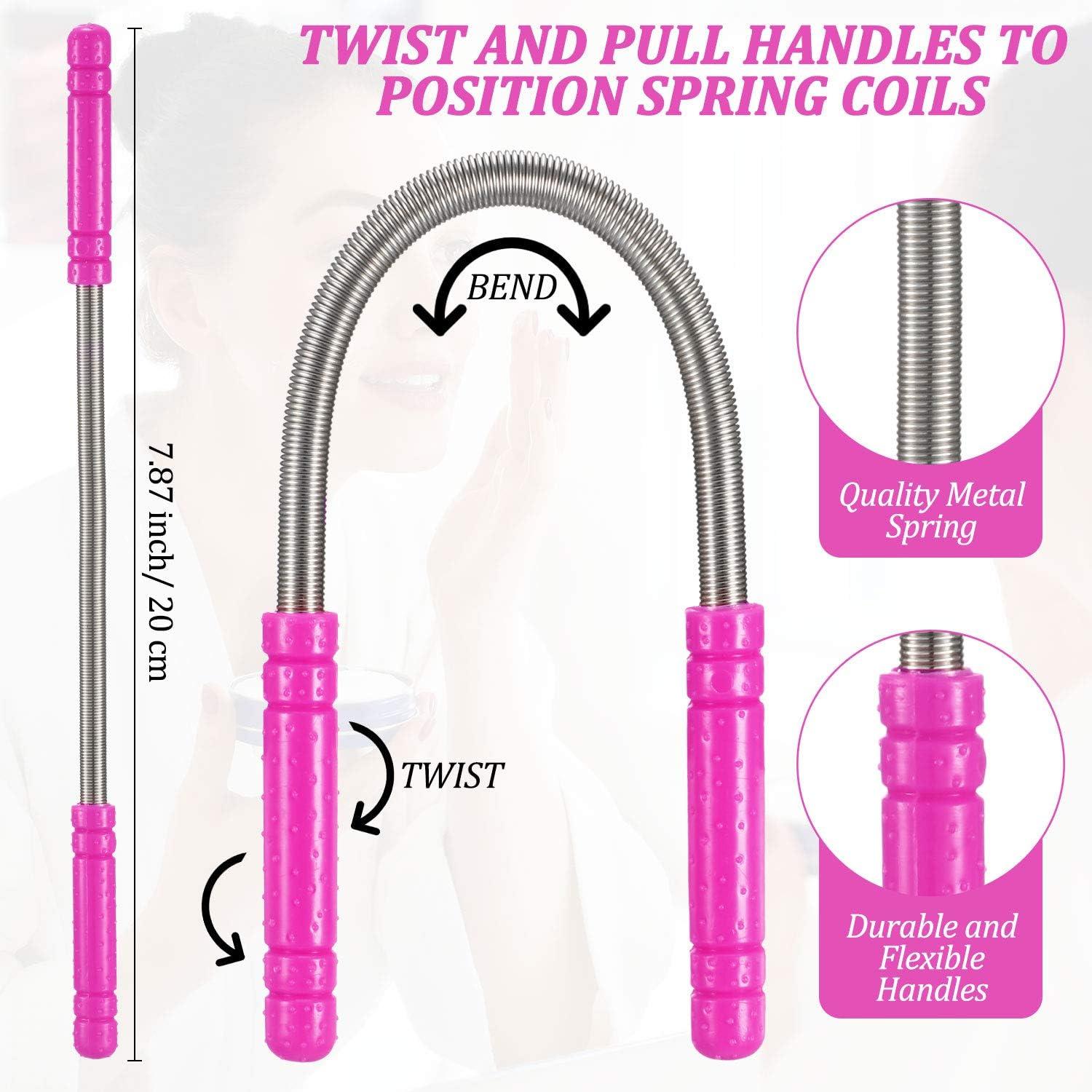 2-Piece Manual Spring Facial Hair Remover Set - Face Hair Removal Tools ...