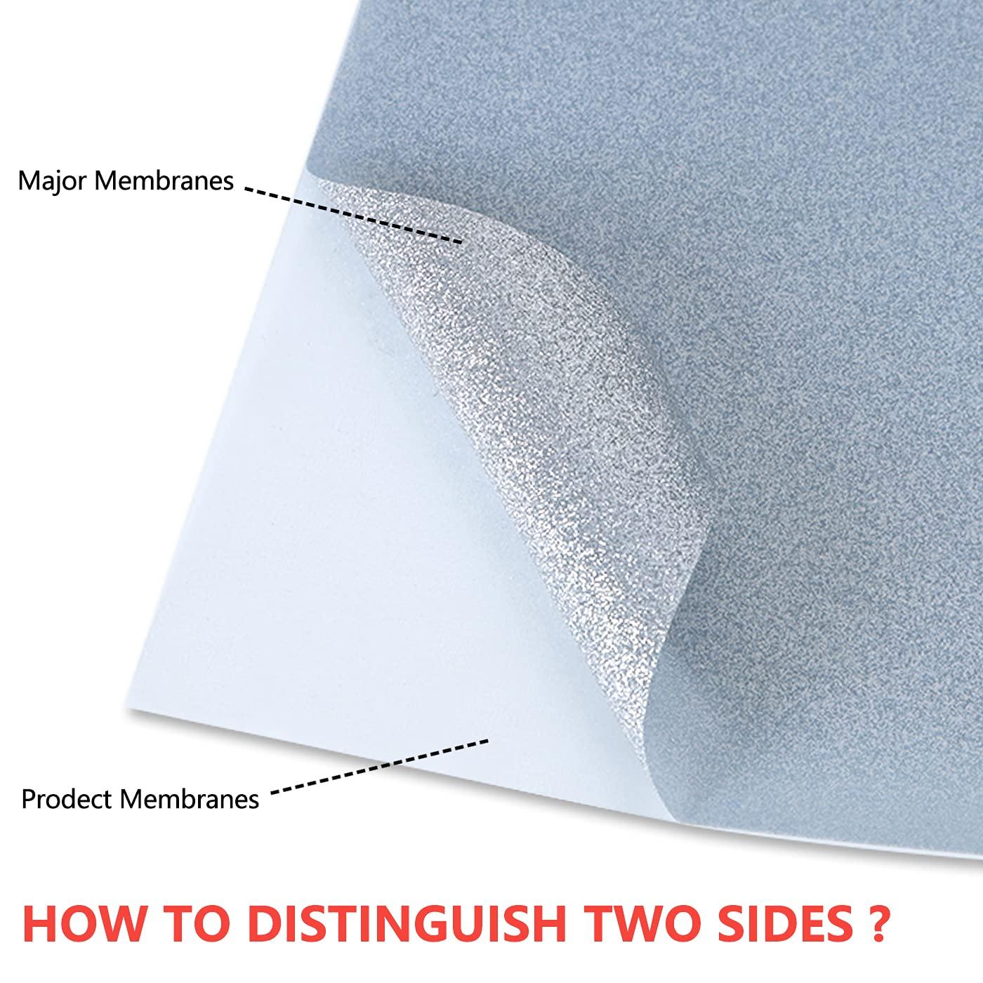 Guangyintong Glitter Silver HTV 12X 8ft Iron-On Transfer Vinyl Roll for ...