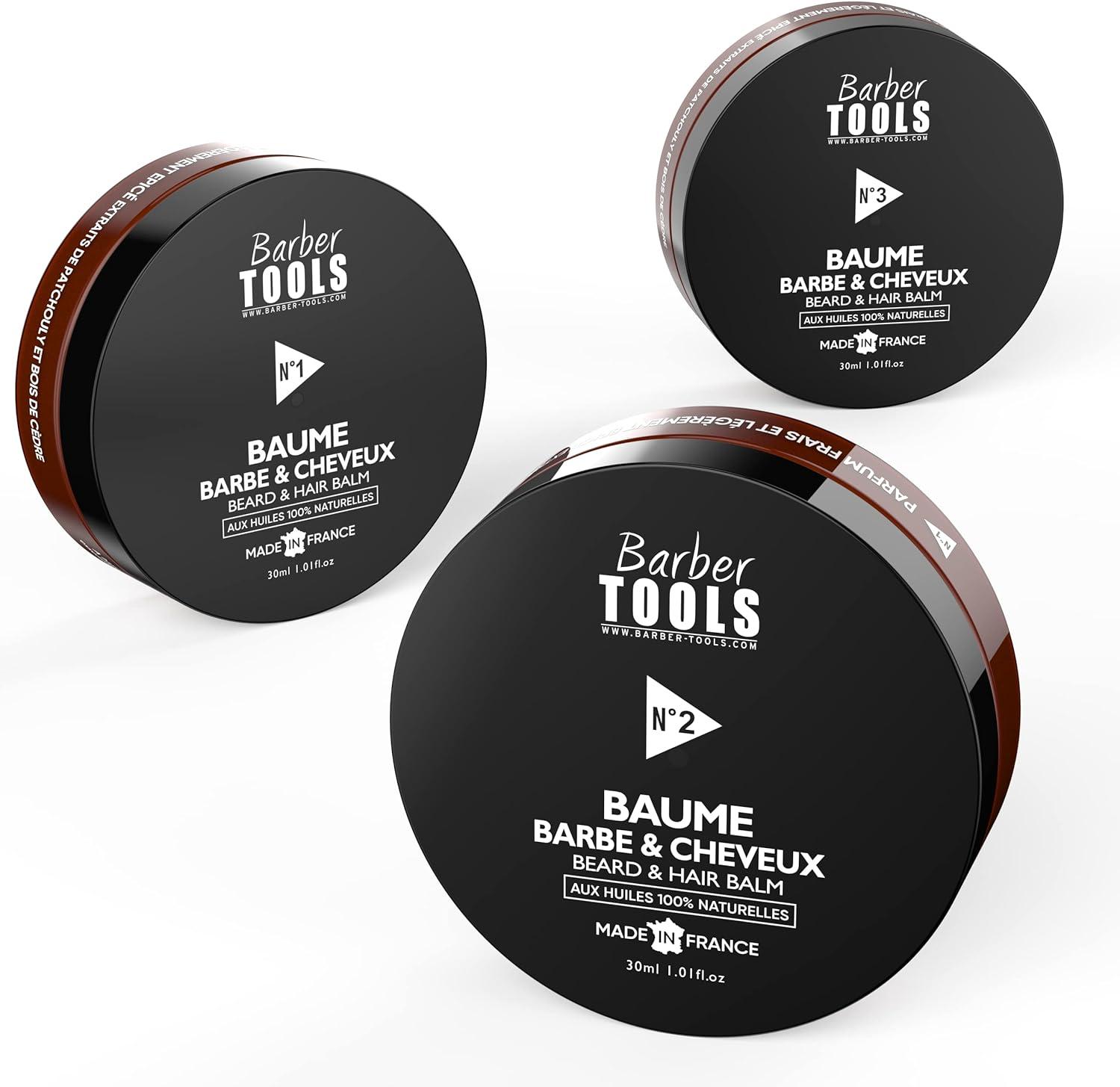 Barber Tools Beard Balm Set N 1/2/3 - 100% Natural Oils, Made in France ...