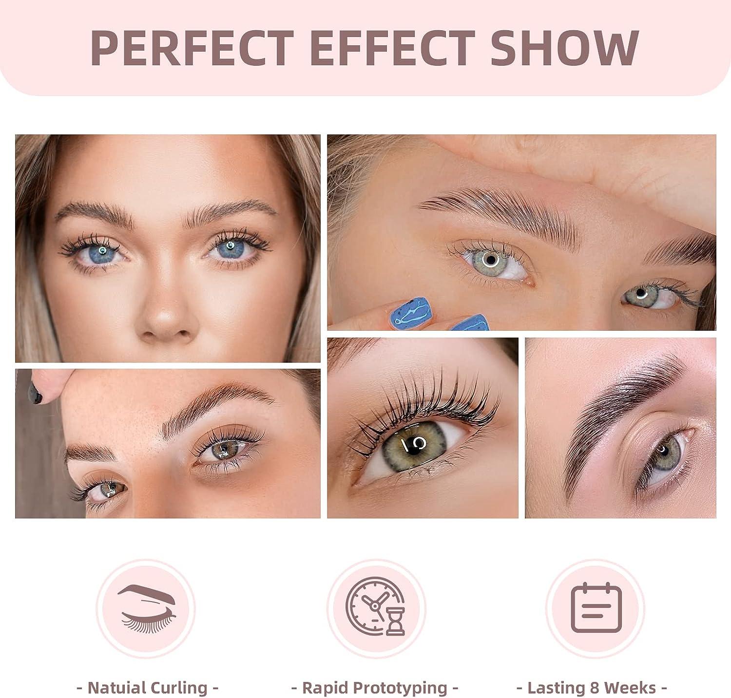 PERMANIA Eyelash Perm Kit & Brow Lamination Set - DIY Salon Quality ...