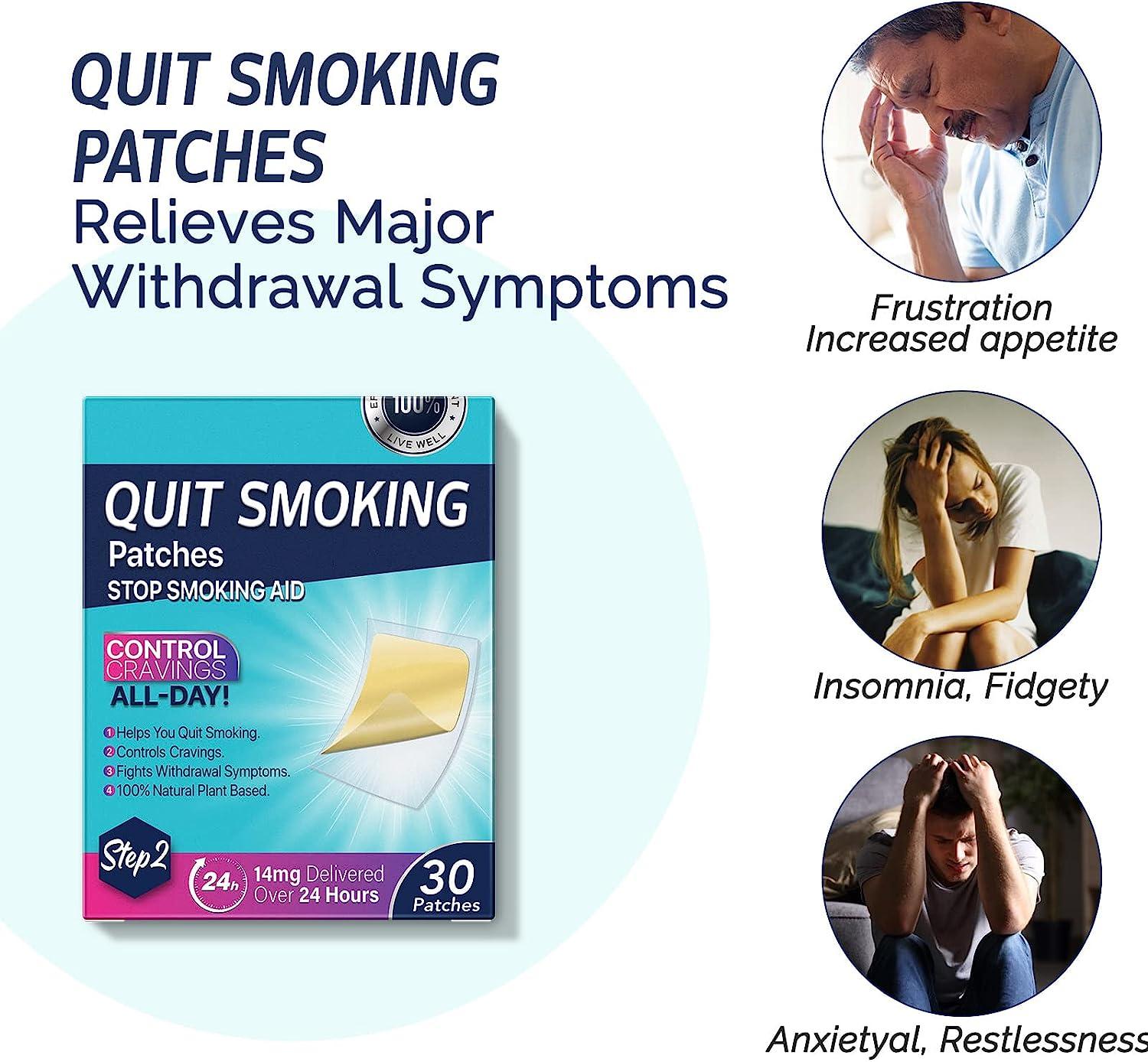 Quit Smoking Patches Step 2 - 14mg Nicotine Aid | 24-Hour Delivery | 30 ...