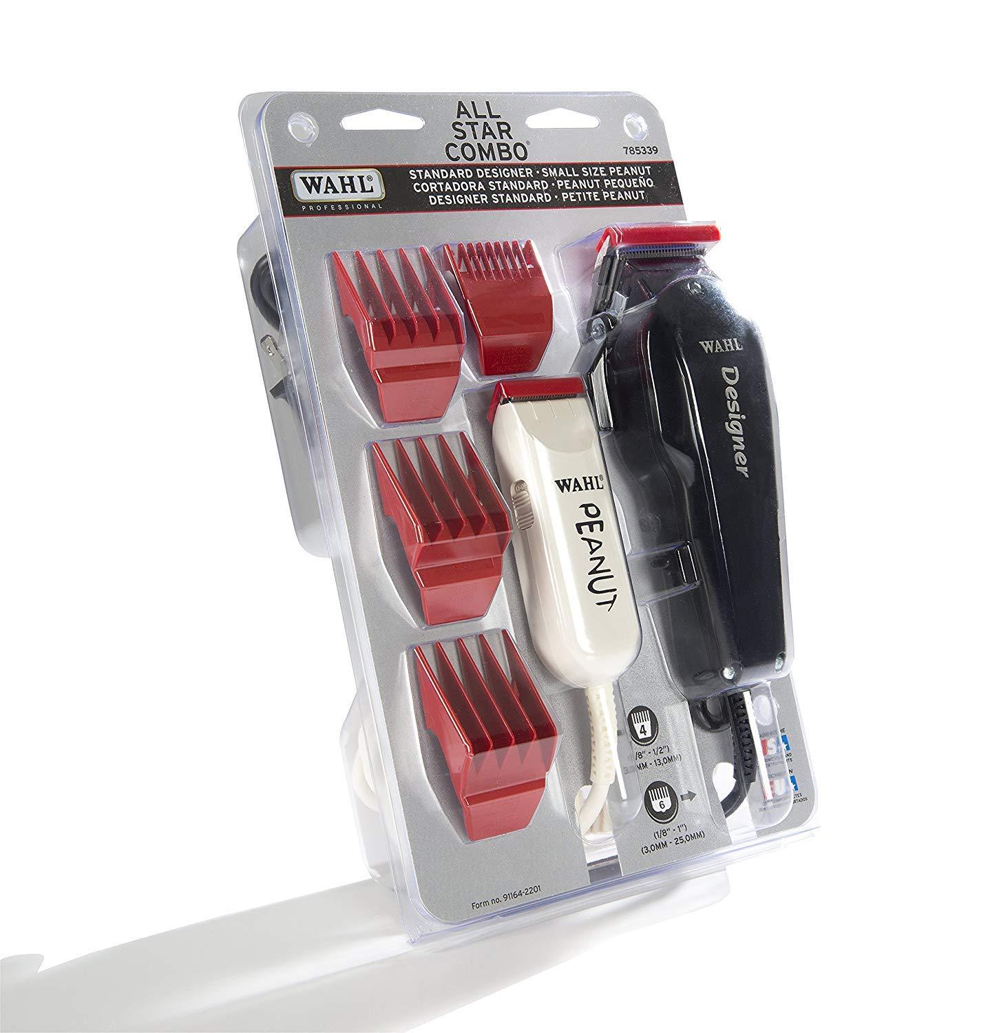 Wahl Professional All-Star Combo: Designer Hair Clipper and Peanut ...