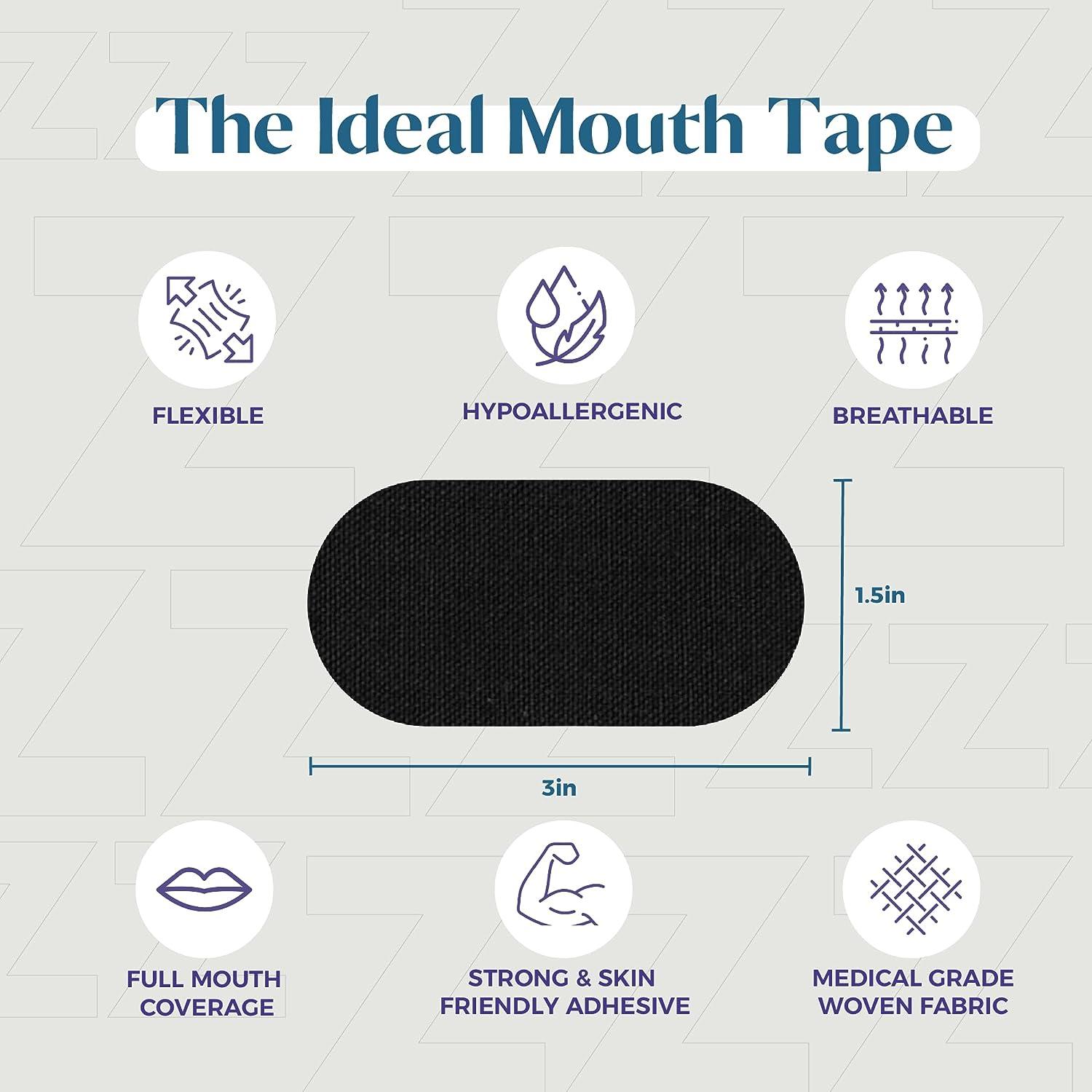 ZzzTape Mouth Strips - 30pcs | Sleep & Snoring Solution with Lip Tape for Nasal Breathing | Buy ...