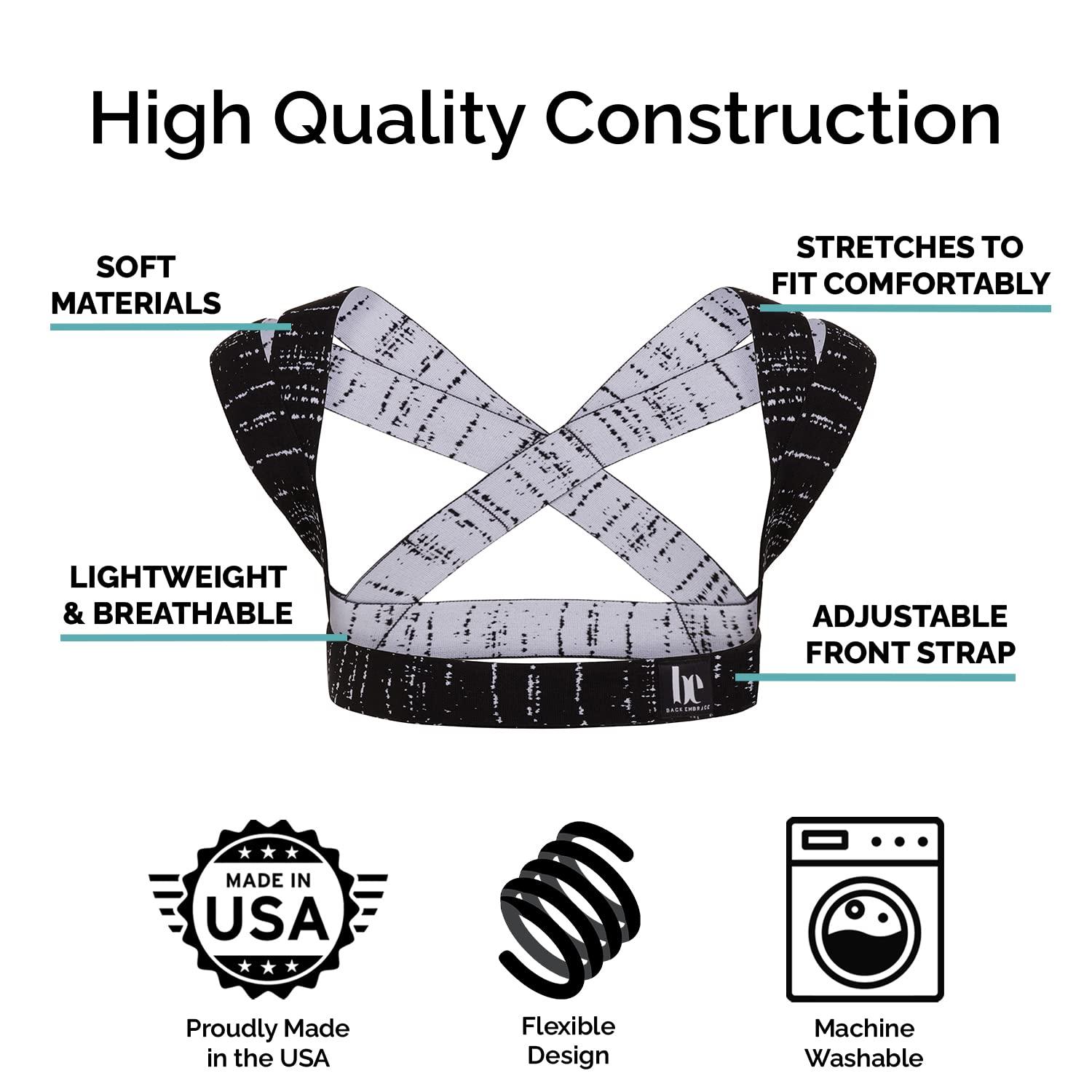 BackEmbrace Posture Corrector for Women & Men | Made in USA | Slim ...