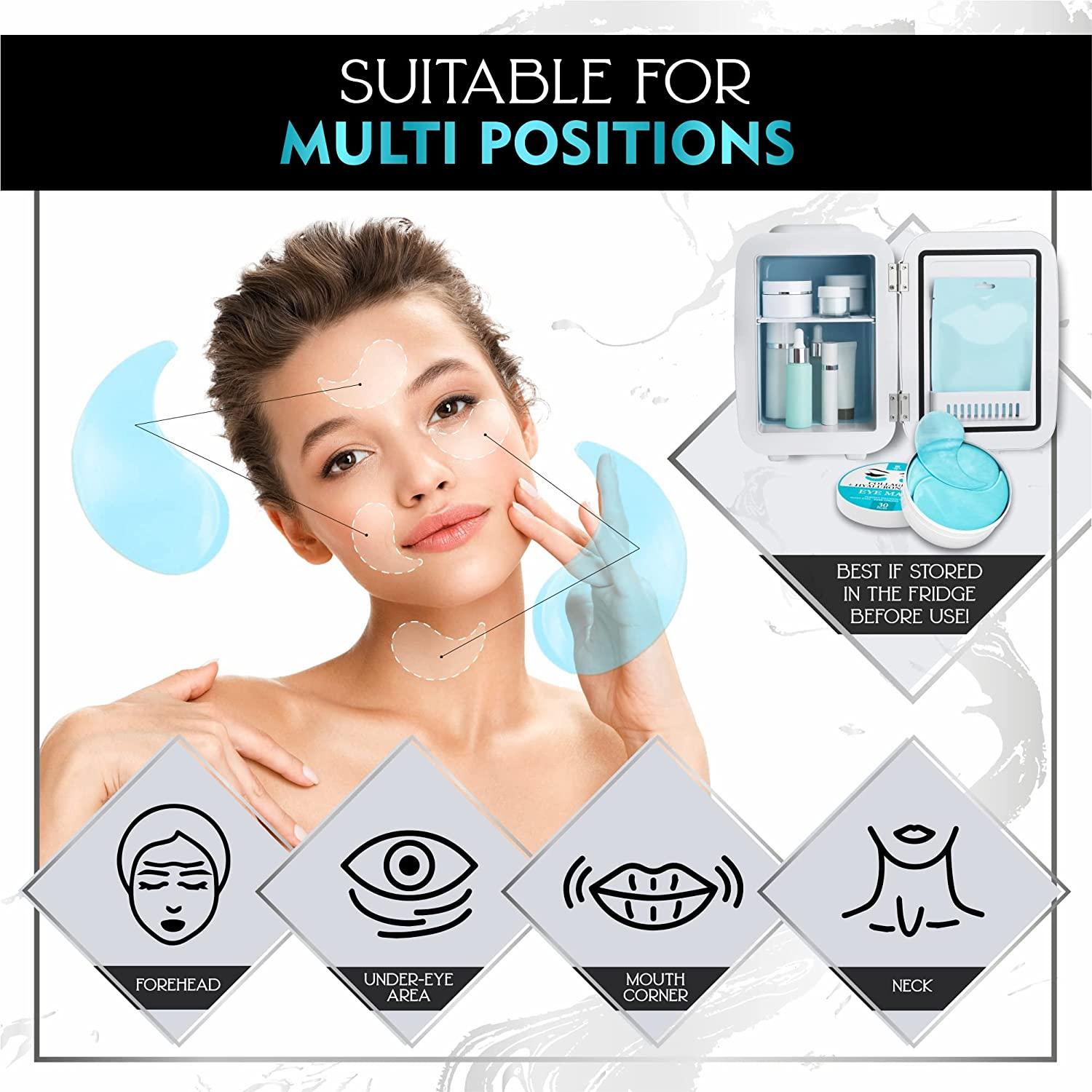 Hydrating Under Eye Mask for Puffy Eyes, Dark Circles, and Wrinkles ...