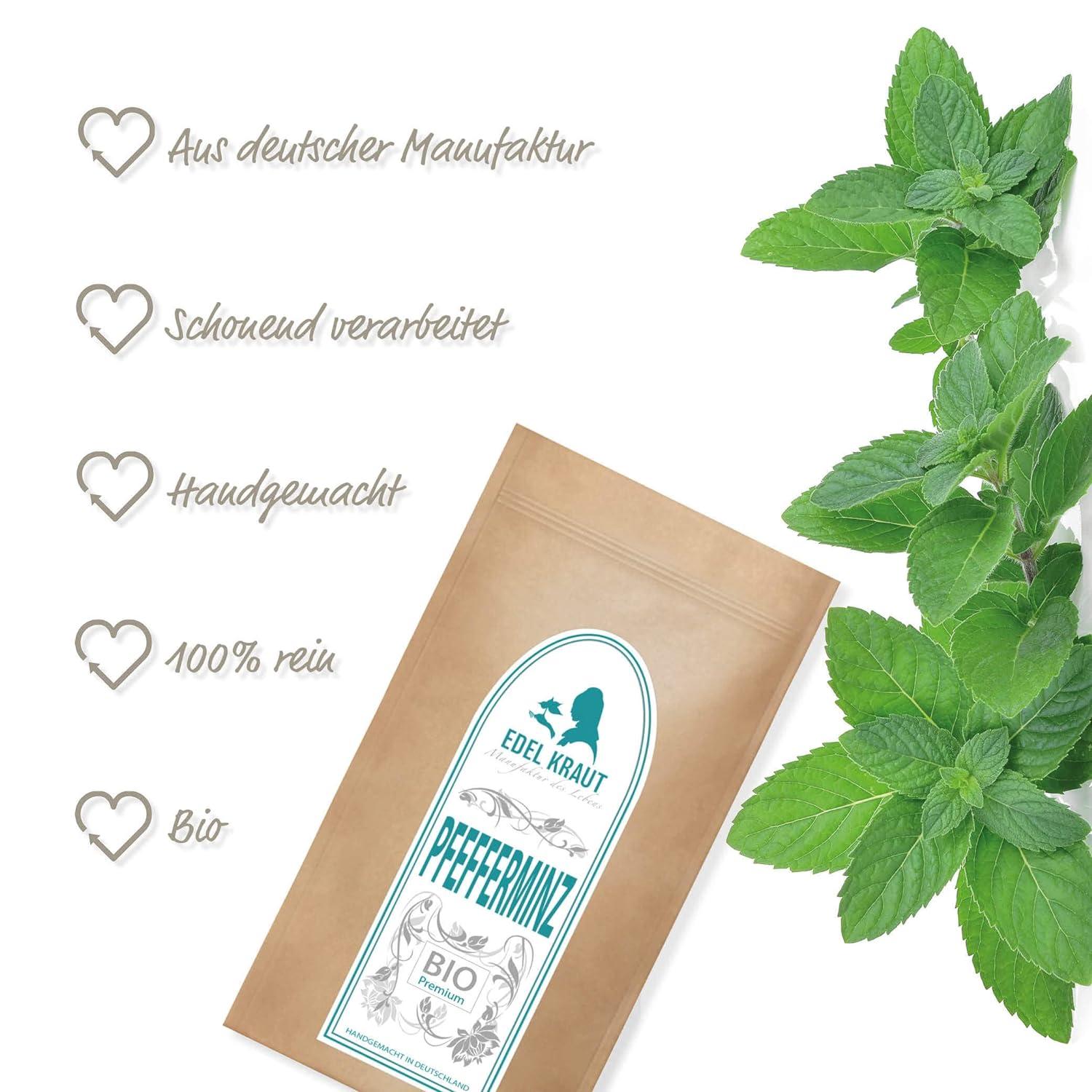 Organic Peppermint Tea 250g - Premium Loose Leaves for Refreshing ...