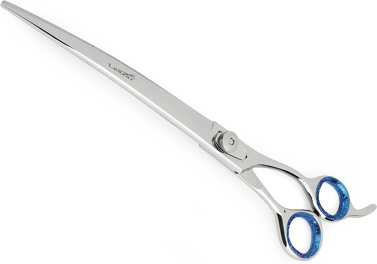 Laazar Pro Shears, Curved Pet Grooming Shear, 8" Scissors