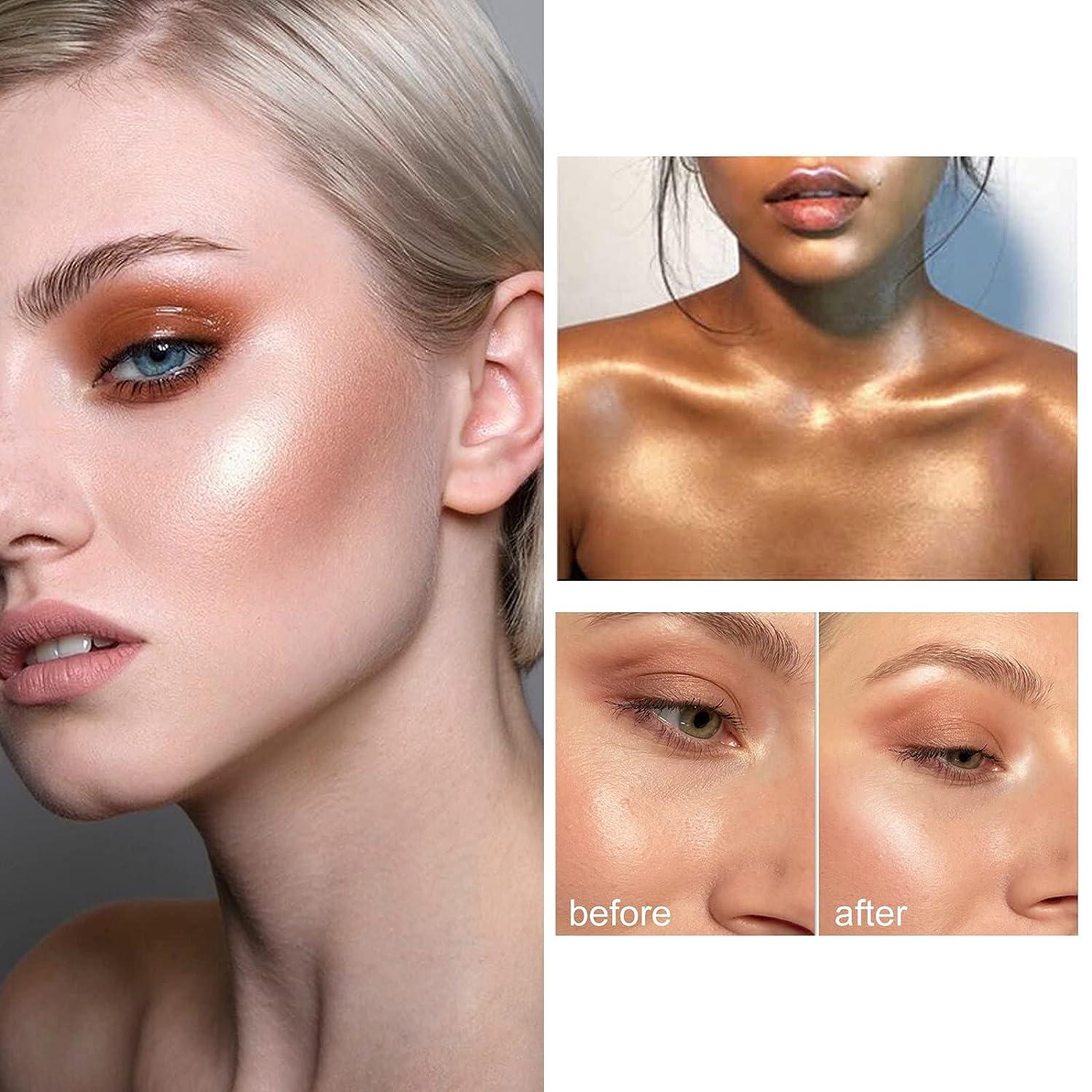 3 Color Polvo De Hadas Highlighter Powder Stick Body Glitter - Shimmer ...
