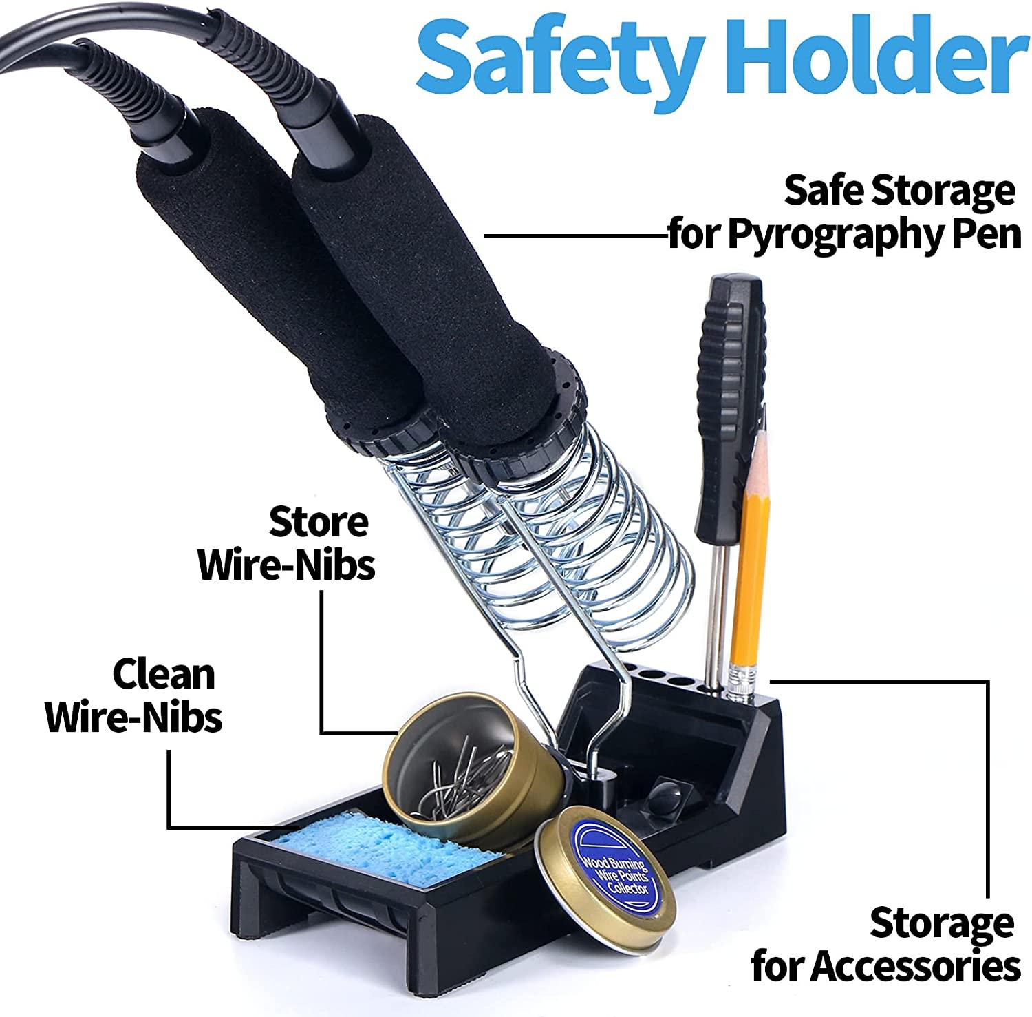 YIHUA 939D-II Pyrography Pen Wood Burning Kit Station 2-in-1 Solid ...