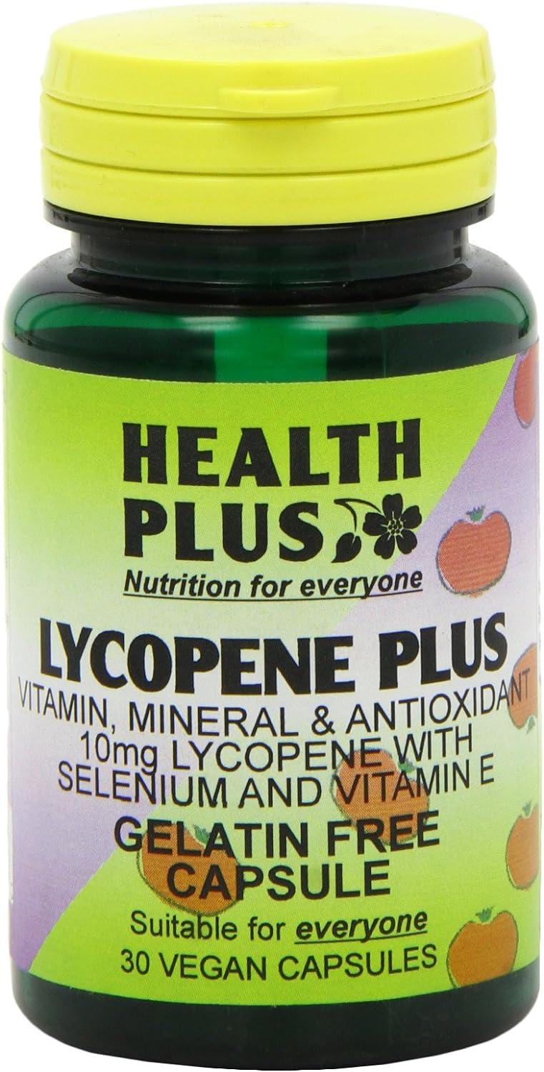 Health Plus Lycopene Plus 10mg Men's Health Supplement - 30 Capsules ...