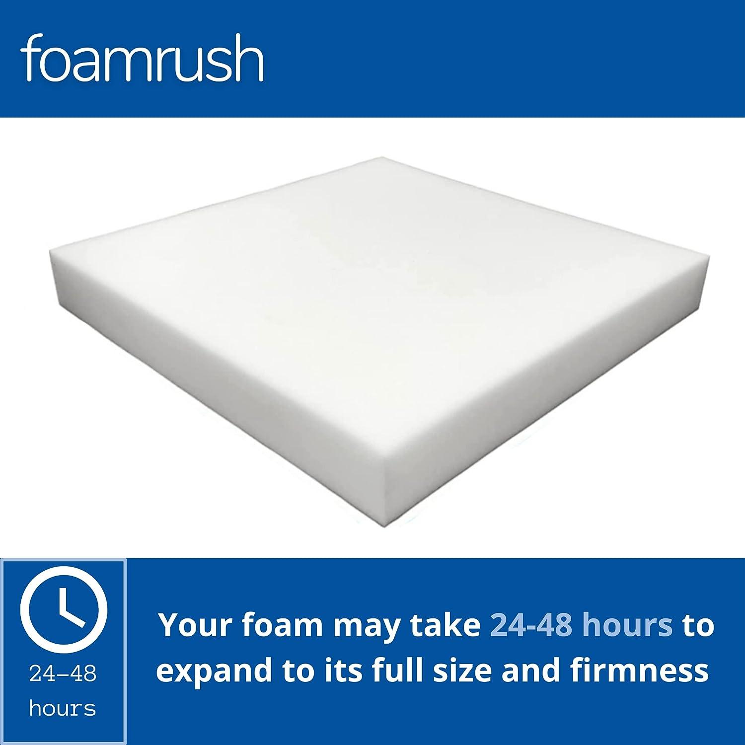 6x22x24 Upholstery Foam Cushion - High Density Square Chair Cushion ...