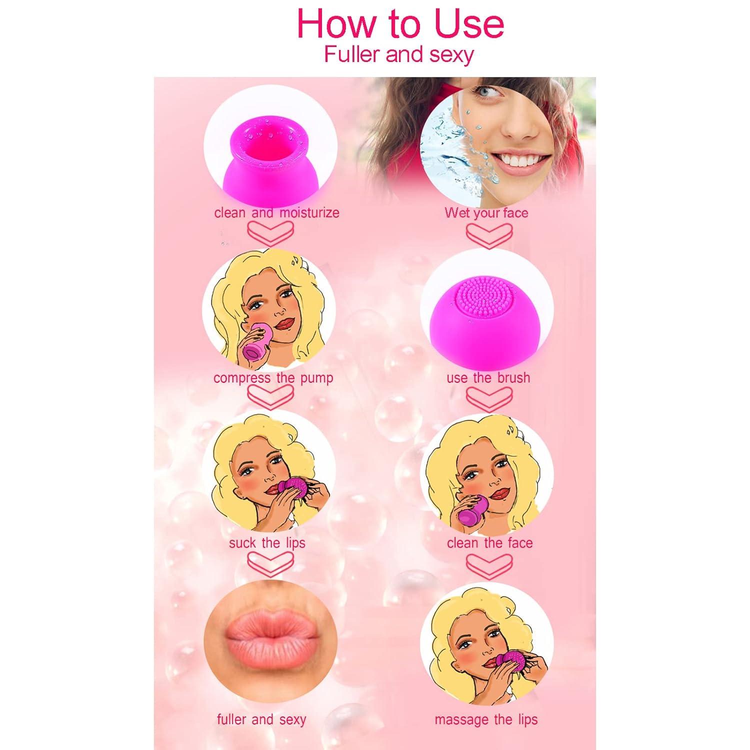 Lips Plumper Tool - Magical Silicone Suction Device for Full Lips ...