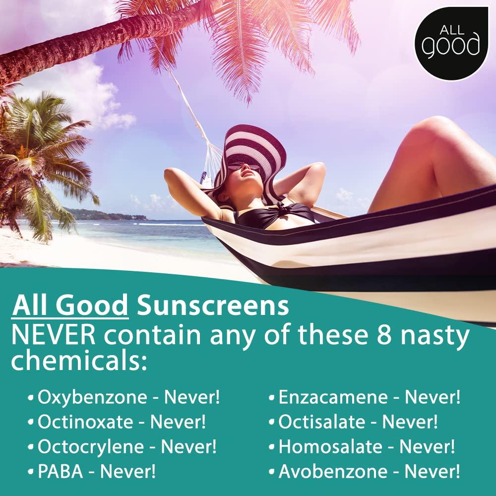 Unscented All Good Sunstick Face Sunscreen 2-Pack | SPF 30+ Water ...