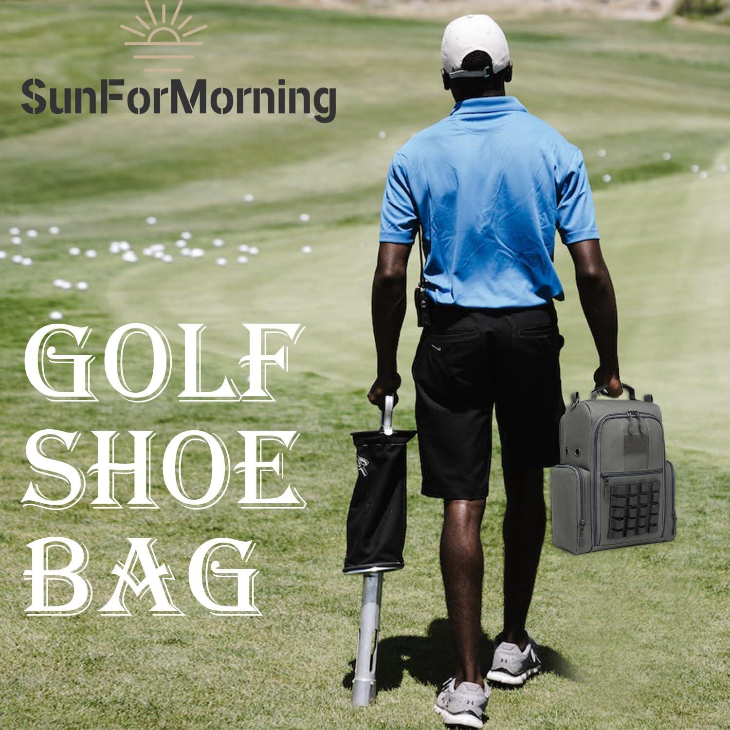Men's Tactical Golf Shoe Pocket Travel-Sports Carrier Bag with ...