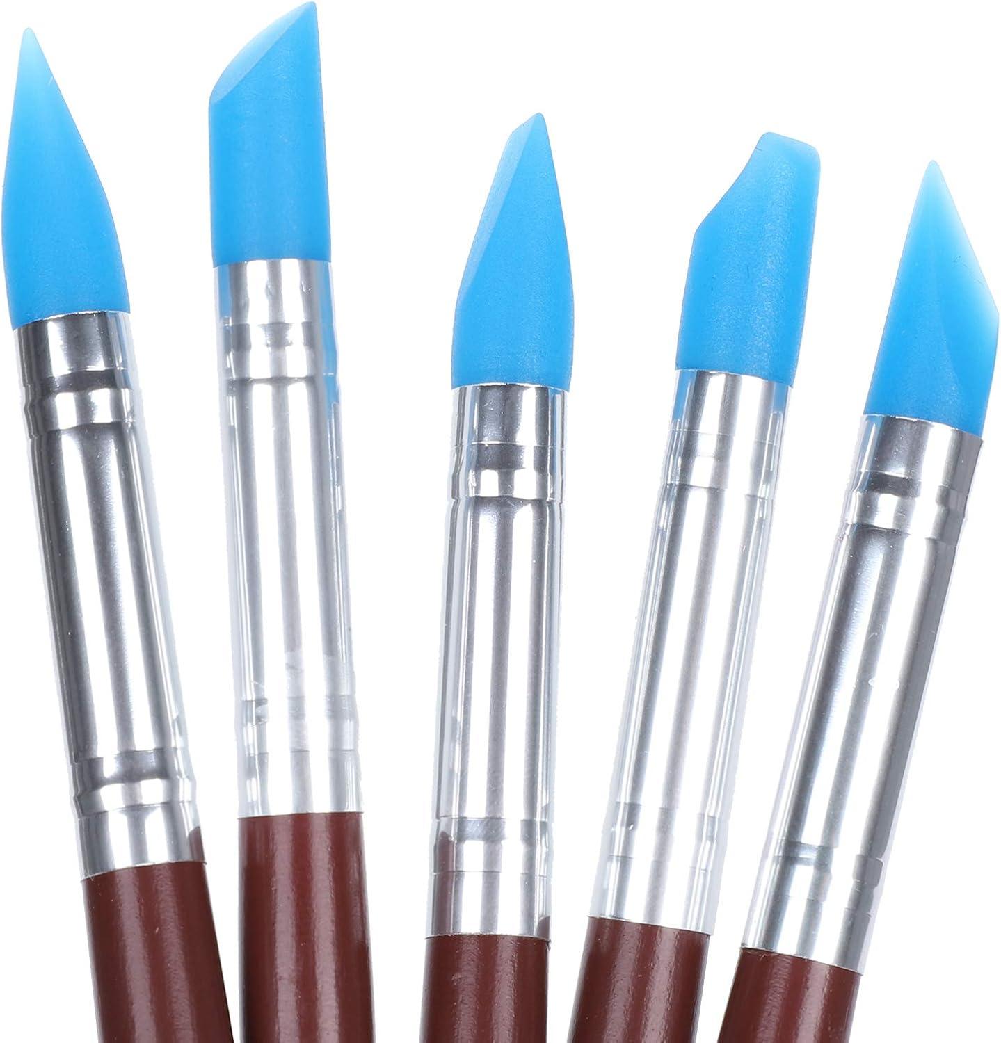 10-Piece Silicone Modelling Pen Set 5 Unique Shapes for Clay Moulding ...