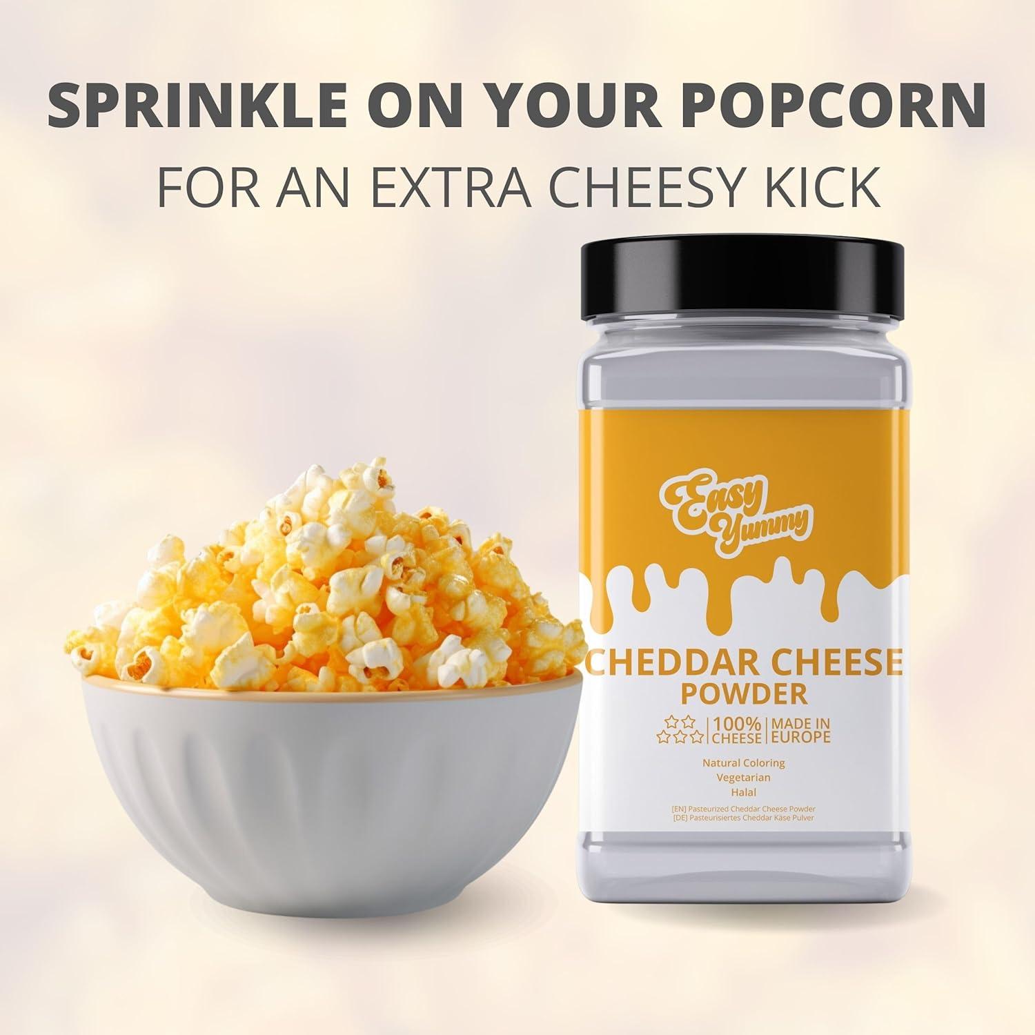 Easy Yummy Cheddar Cheese Popcorn Seasoning 300g 100% Cheddar Cheese ...
