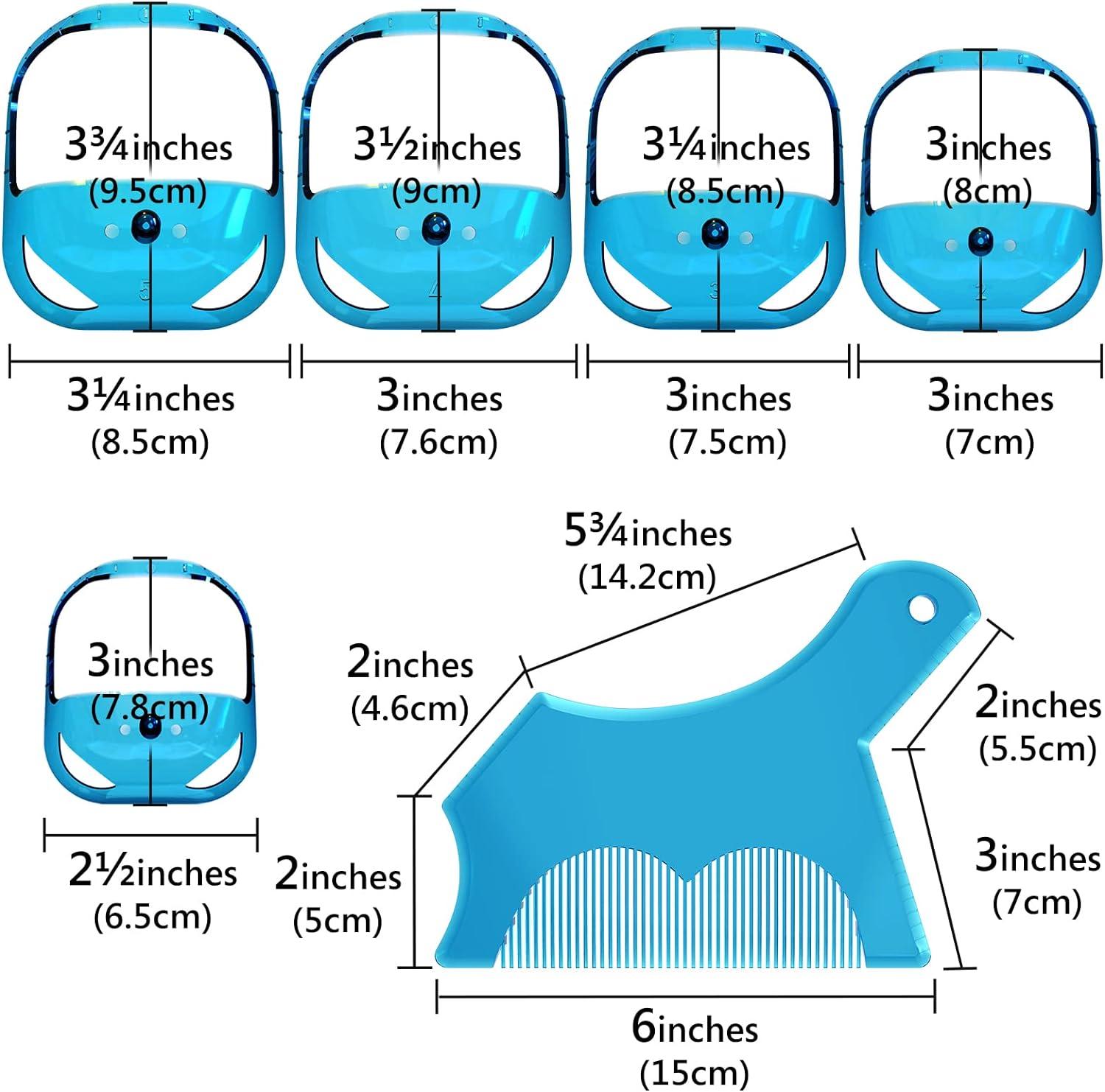 Beard Shaping Tool with Comb - Men's Beard Guide Shaper and Trimmer ...