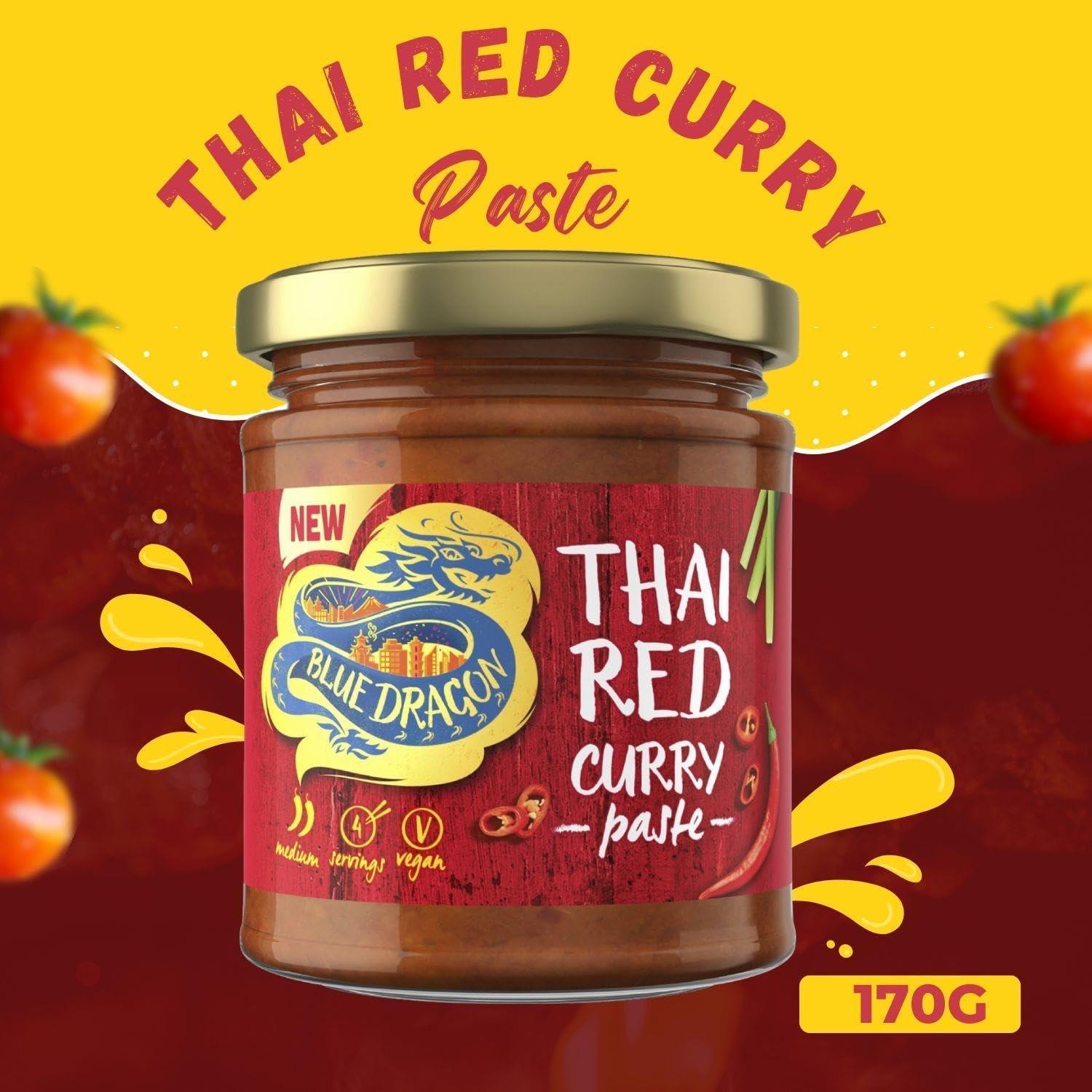 Blue Dragon Curry Paste Pick N Mix - Choose From Jar with 3 Flavours ...