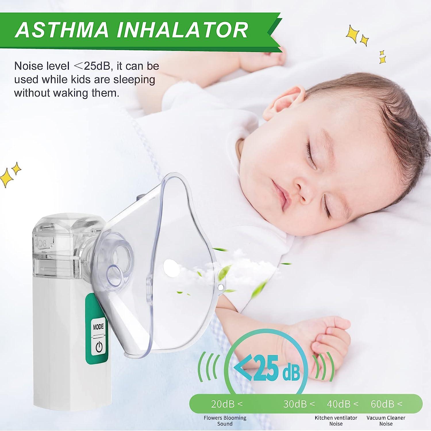 Portable Auto-Cleaning Nebulizer for Adults/Kids - Quiet Handheld ...