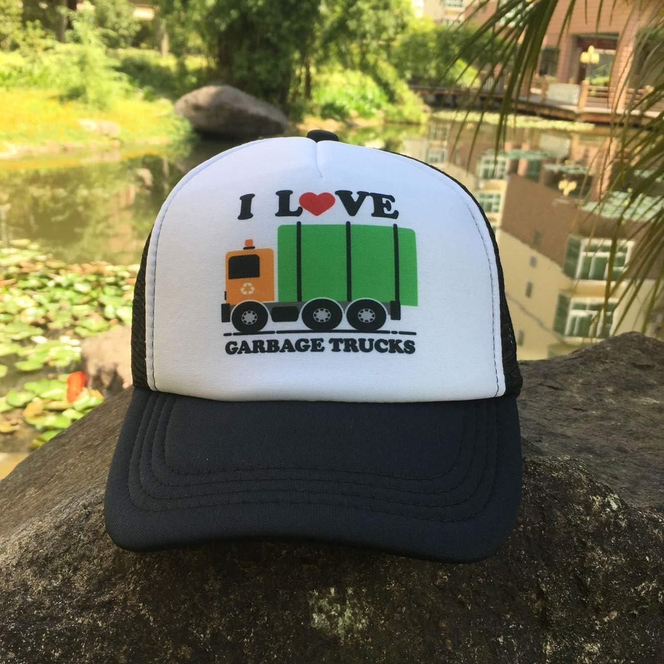 Boys' I Love Garbage Trucks Hat - Trash Trucker Mesh Cap | Birthday ...