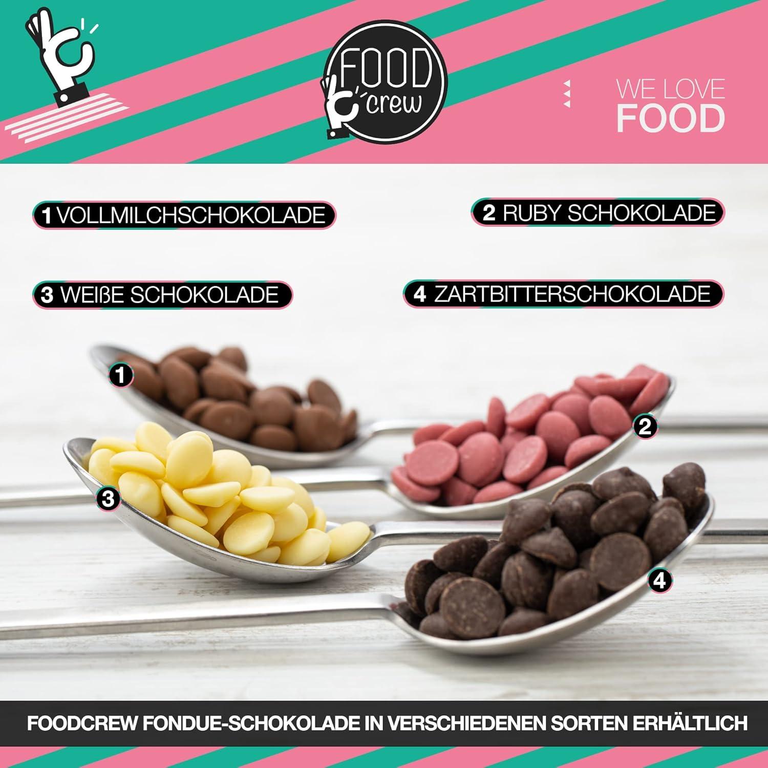 Buy 900g Belgian Chocolate for Fondue - Milk Bitter & White Mix ...
