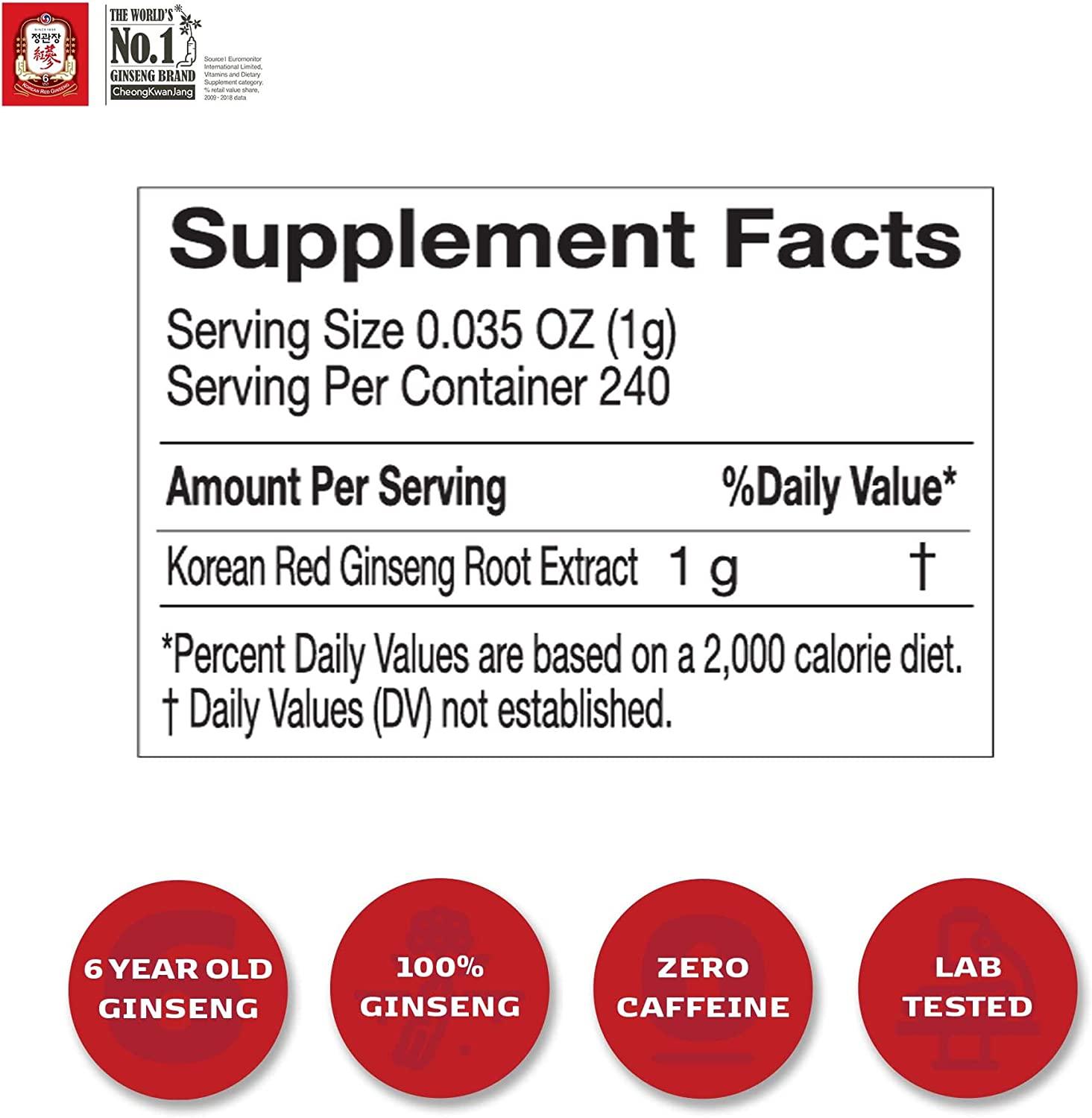 Korean Red Ginseng Extract 240g | CheongKwanJang Panax Ginseng Root ...
