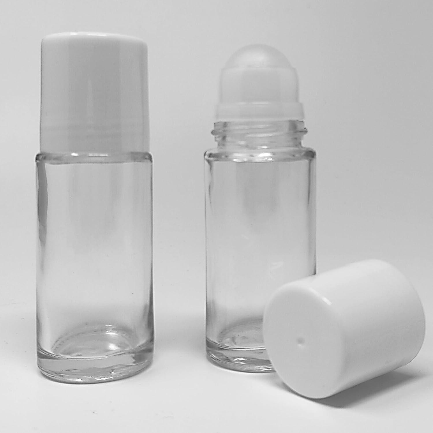 Essenciales Refillable Roll-On Packaging - 50ml Transparent Glass ...