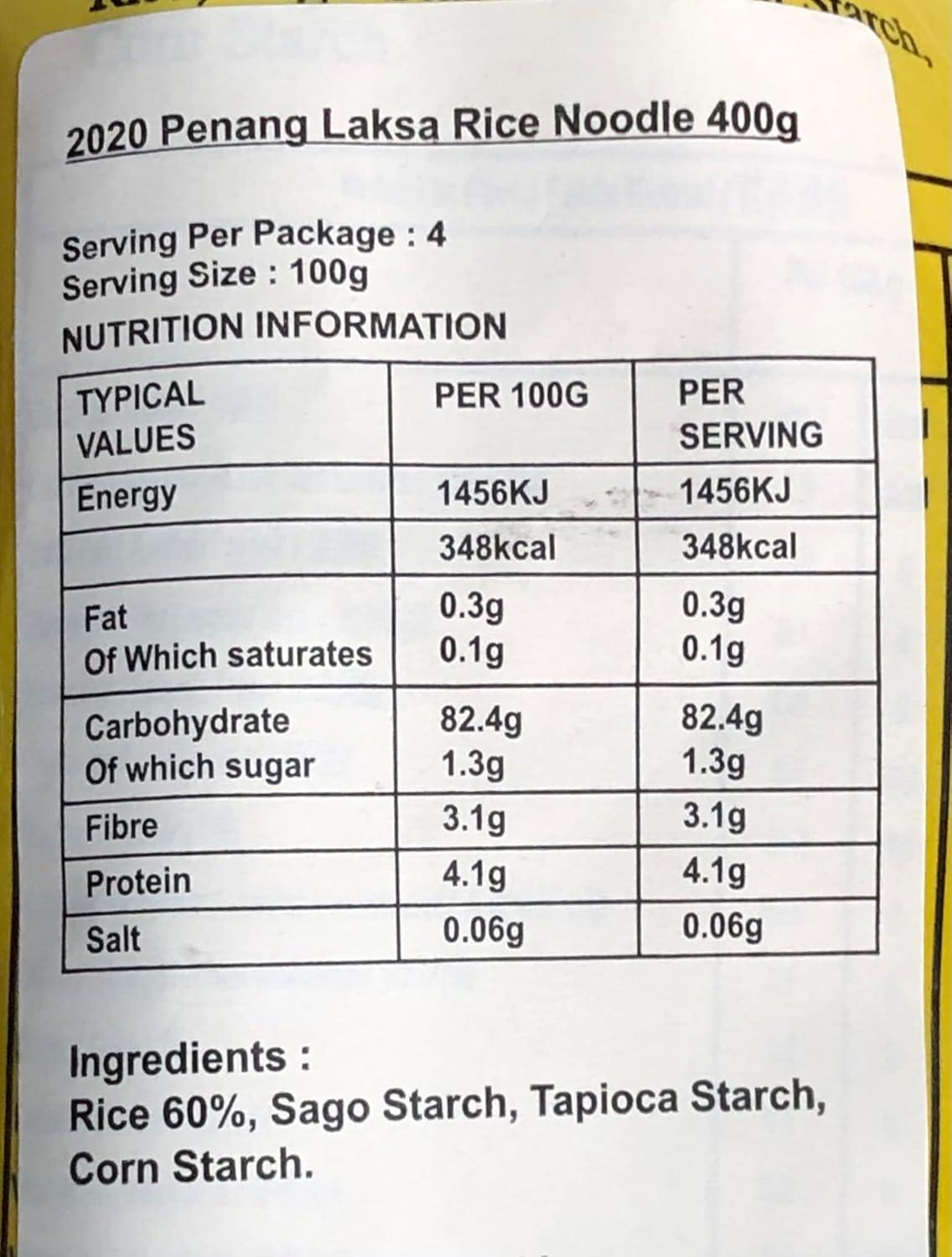 PENANG LAKSA RICE NOODLE 400g | Buy Now with Express International ...