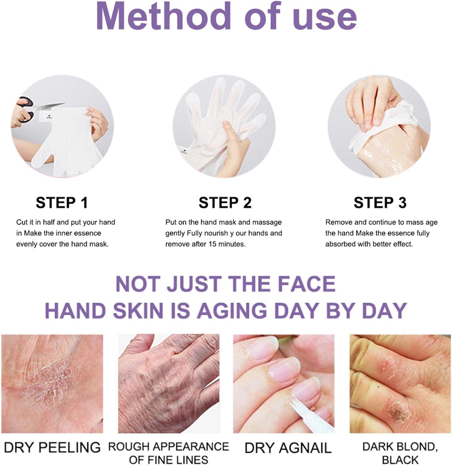 Hand Spa Mask 5 Pairs - Intense Moisturizing Hand Gloves for Dry ...