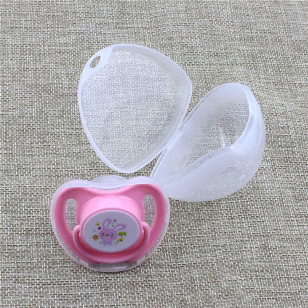 Supvox Portable Pacifier Box - Clear Baby Pacifier Storage Case (Set of ...
