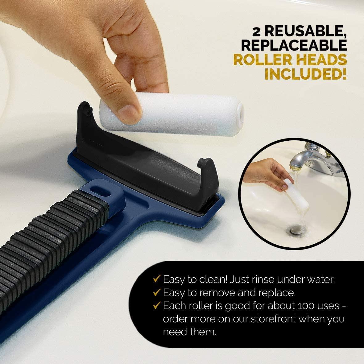 Bearback Lotion Applicator Premium Long Handled Folding Lotion Roller