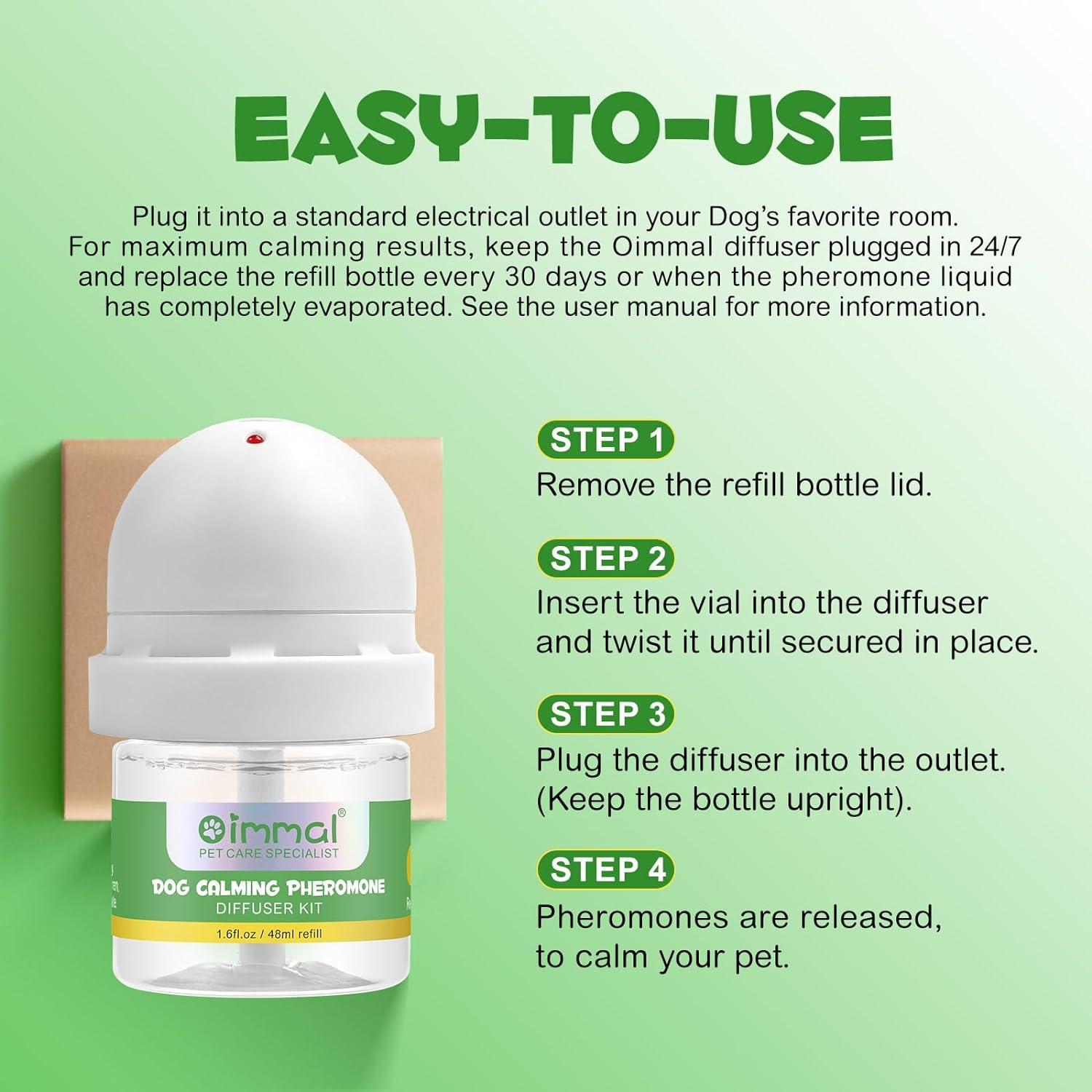 Dog Calming Pheromone Diffuser Kit Dog Pheromone Diffuser Effectively ...