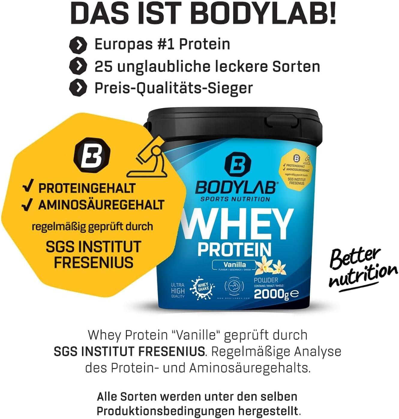 Bodylab24 Whey Protein Powder - Vanilla 2kg | Premium Quality Protein ...