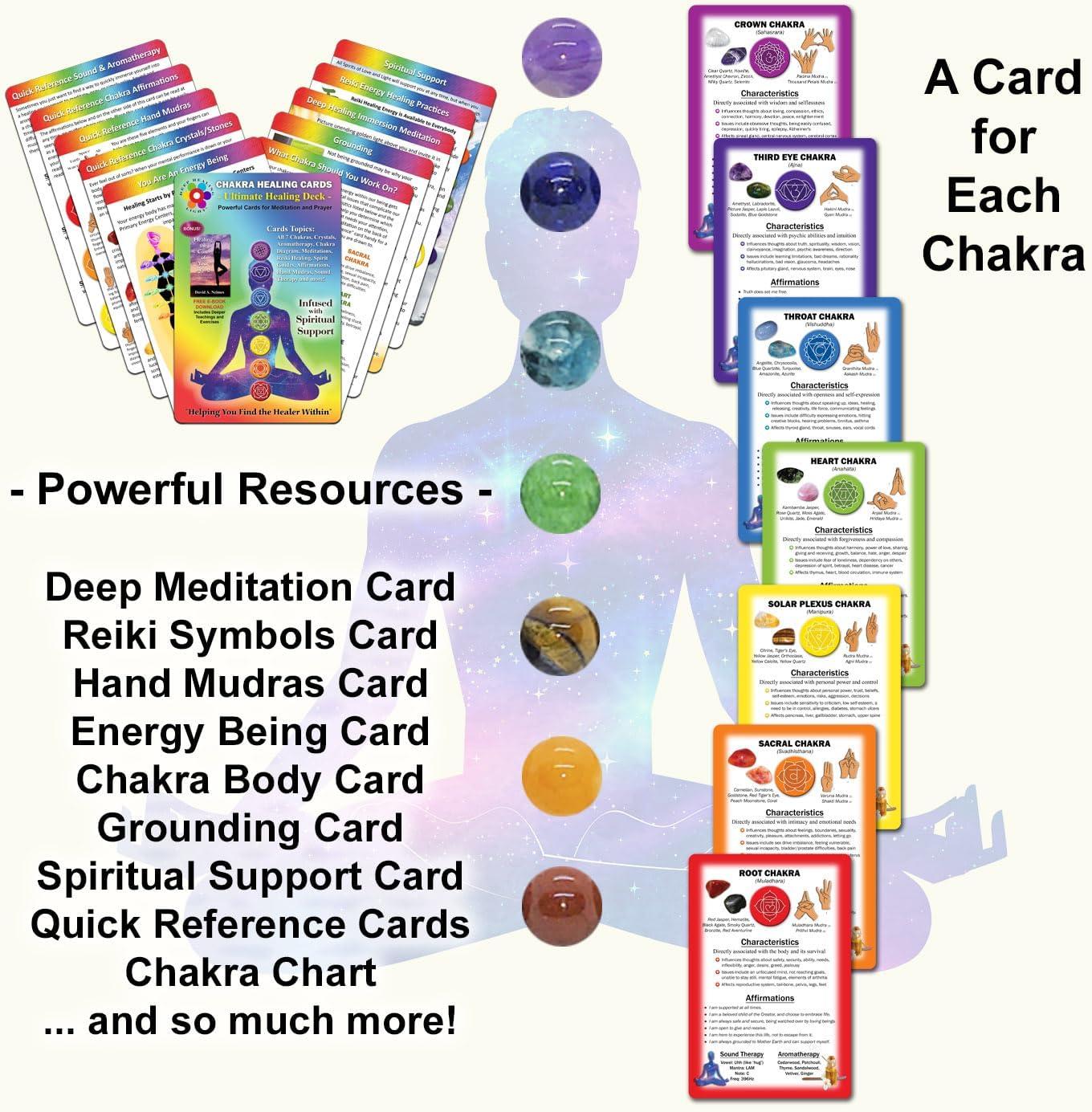 Deck of Chakra Healing Cards - Balance Your Energy with Meditations ...