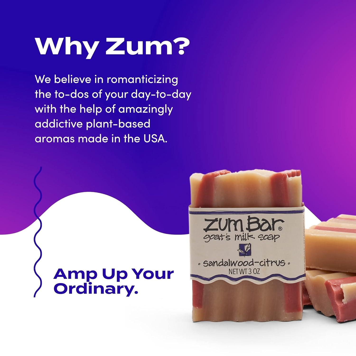 Indigo Wild Zum Bar Goat's Milk Soap - Sandalwood-Citrus - 3 oz (3 Pack ...