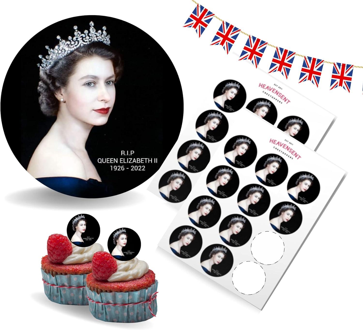 Royal Queen Elizabeth RIP 2022 Royalty Tribute Edible Premium Thick ...