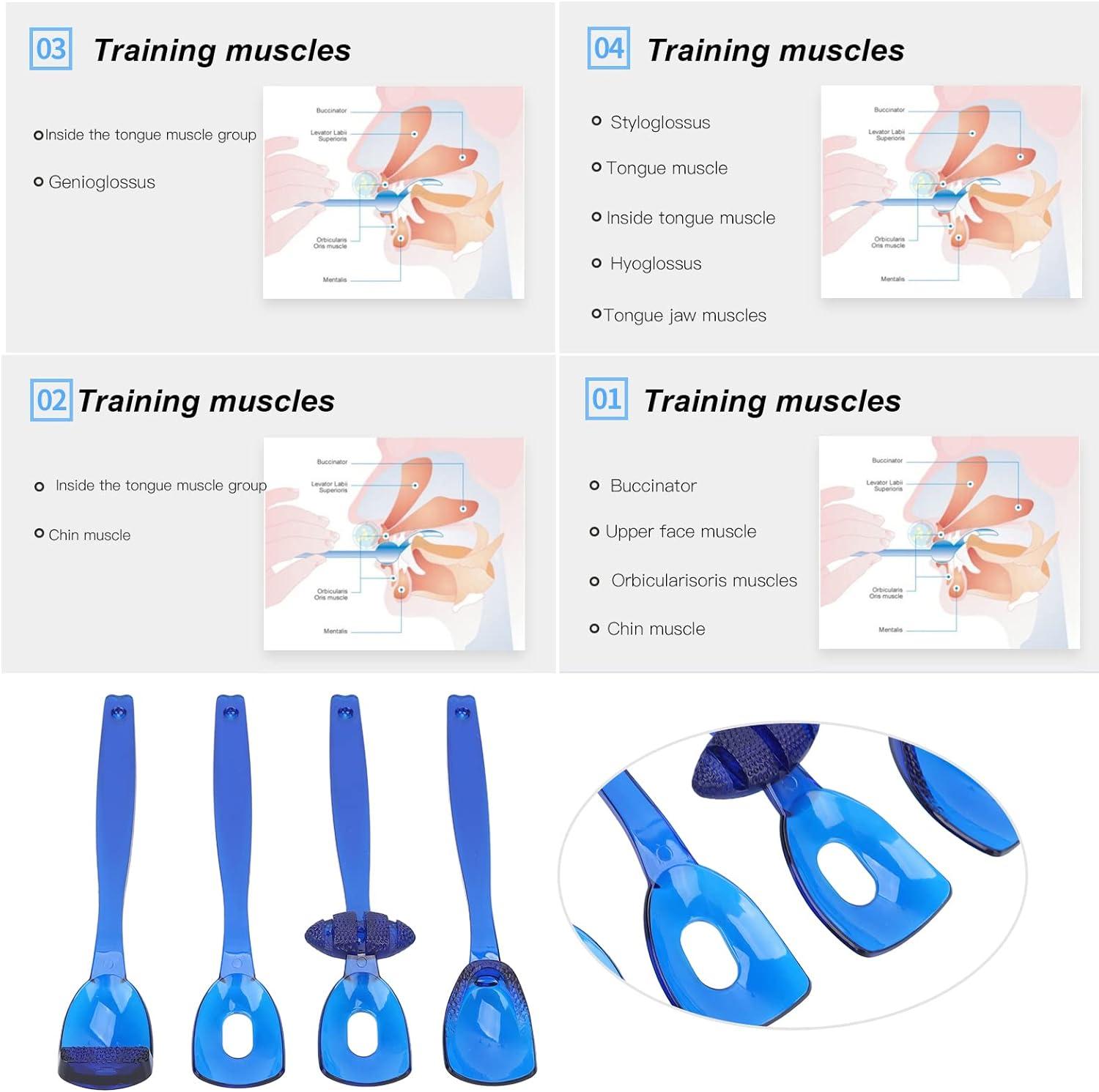Tongue Training Tool Set for Oral Muscle Strength and Clear Speech ...