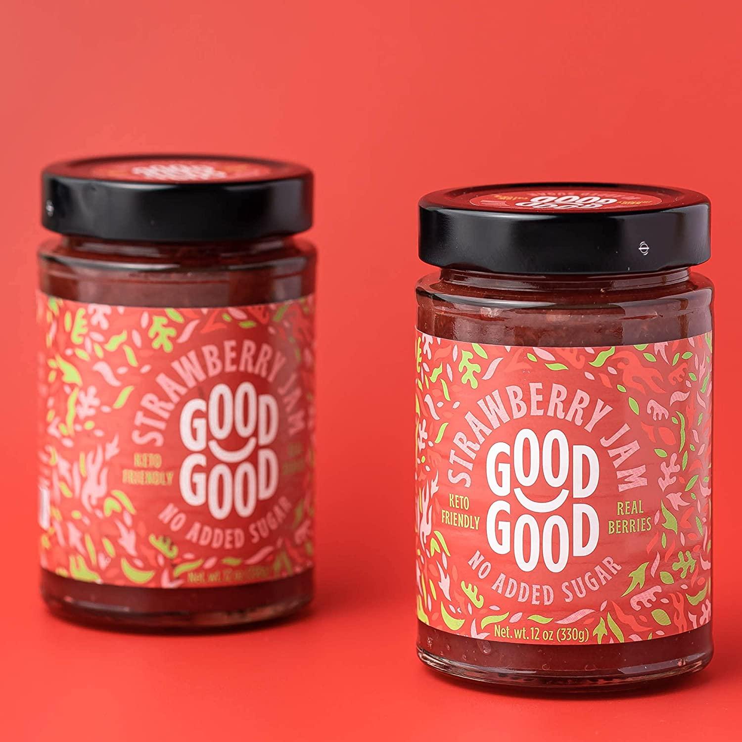 Good Good Assorted Keto Friendly Jams Pack - Concord, Strawberry ...