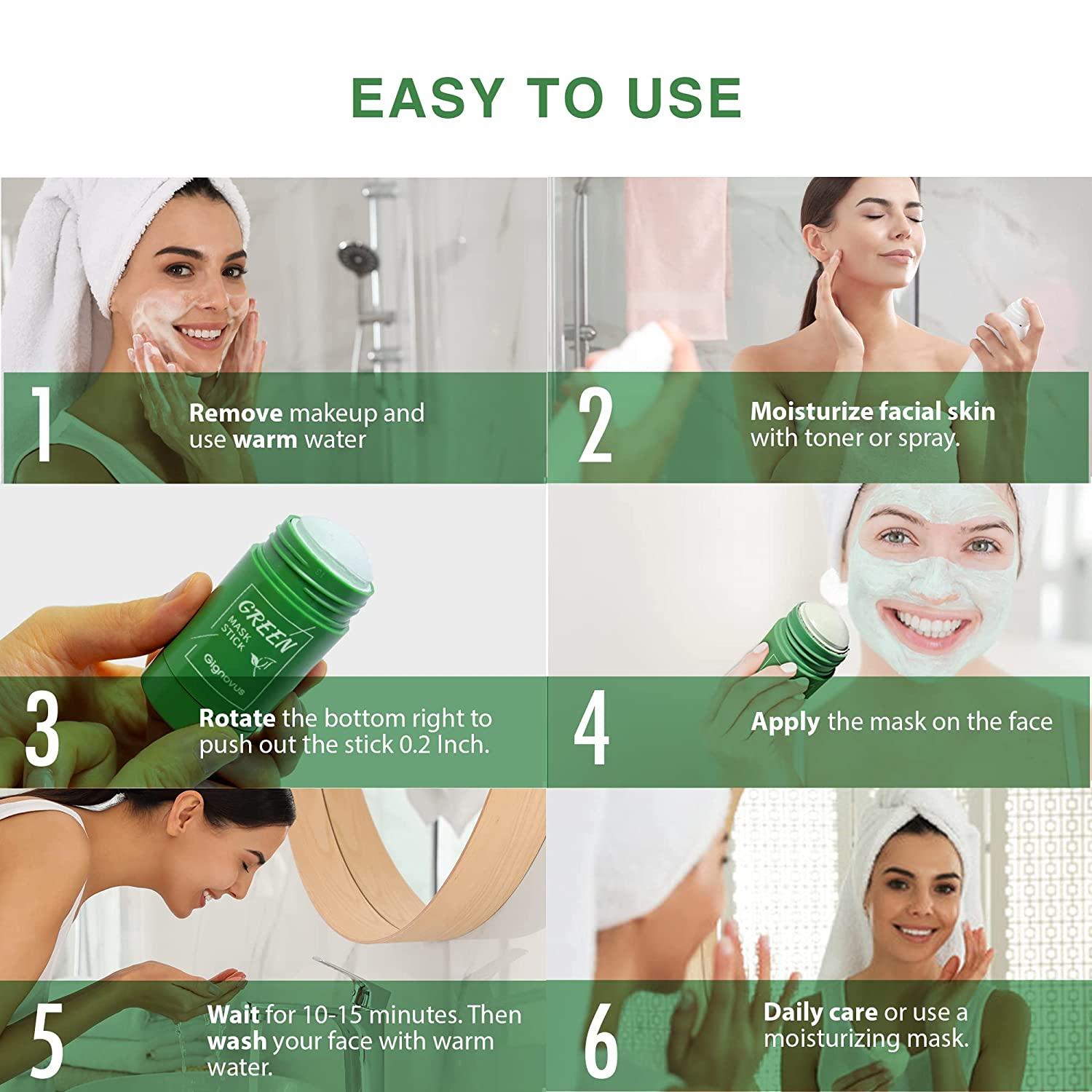 Green Tea Deep Cleanse Mask Stick - 2 Pack | Pore Cleansing, Blackhead ...